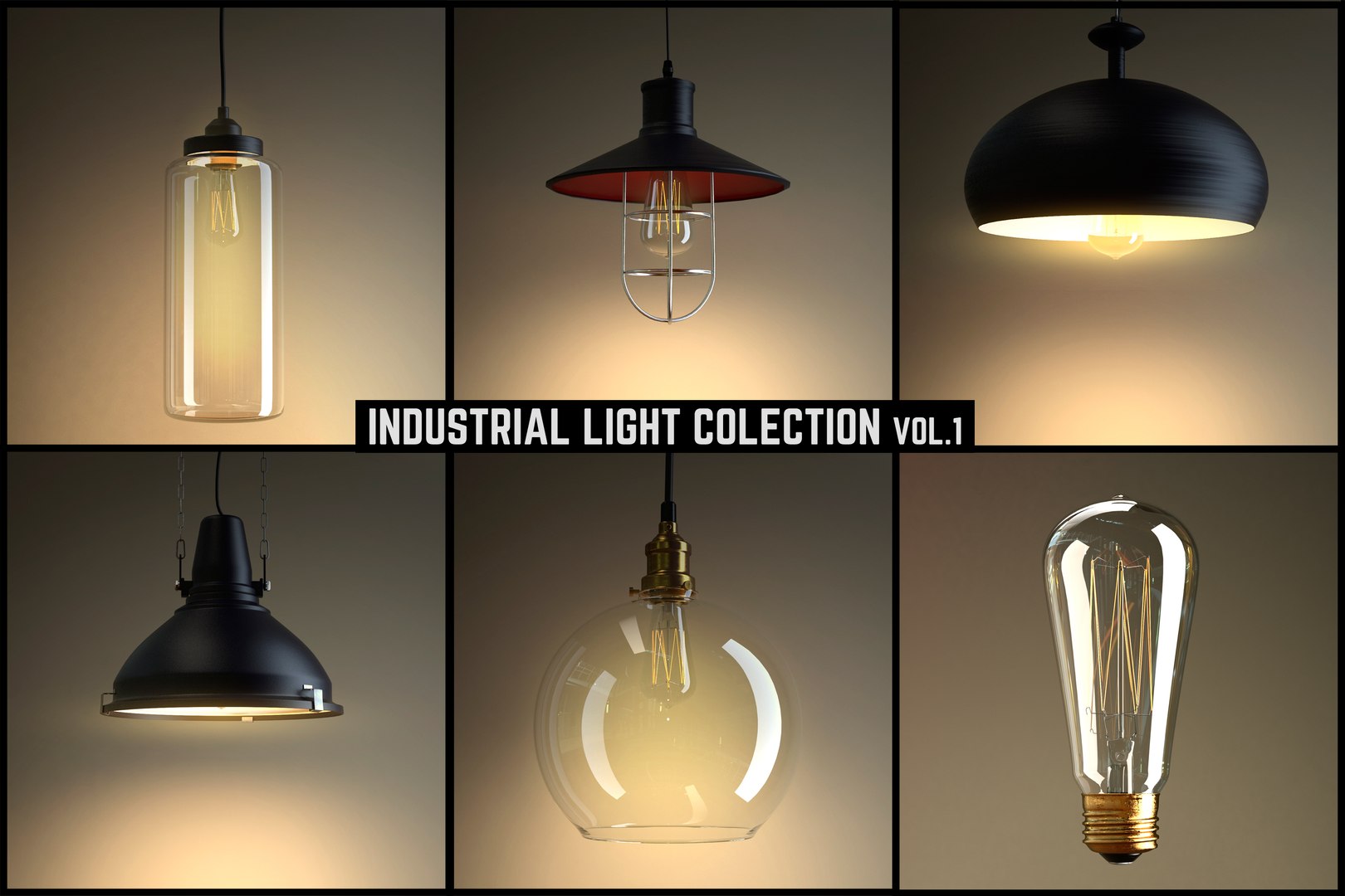 3d Industrial Light Model