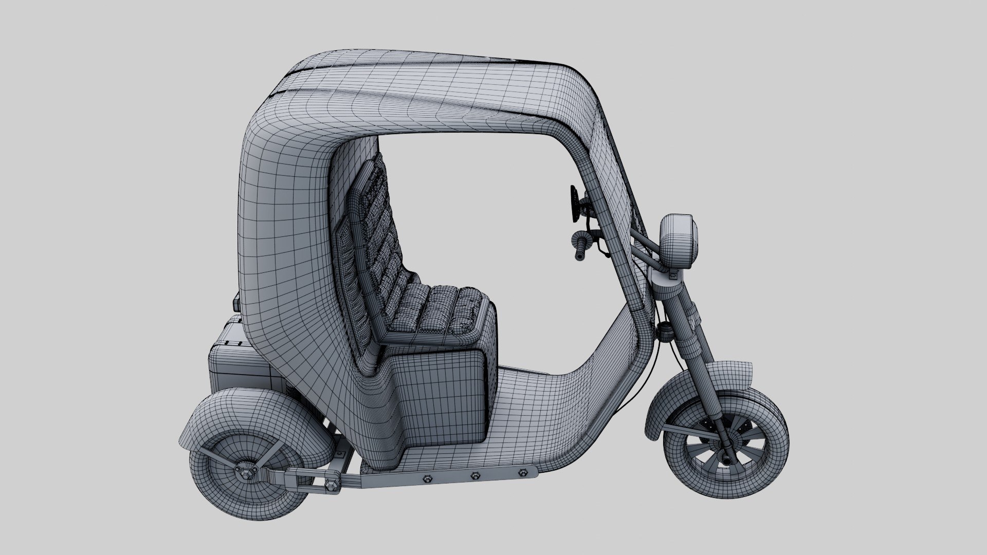 3D Electric Tricycle Model - TurboSquid 2225006