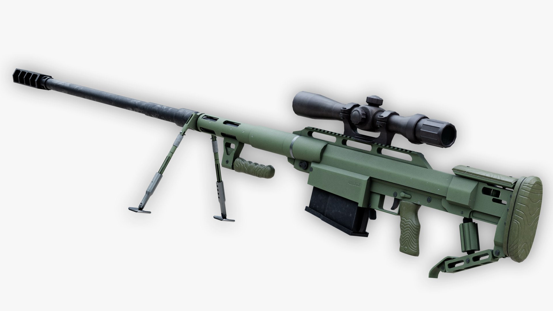 Sniper Rifle Snipex Alligator 3D Model - TurboSquid 2206269