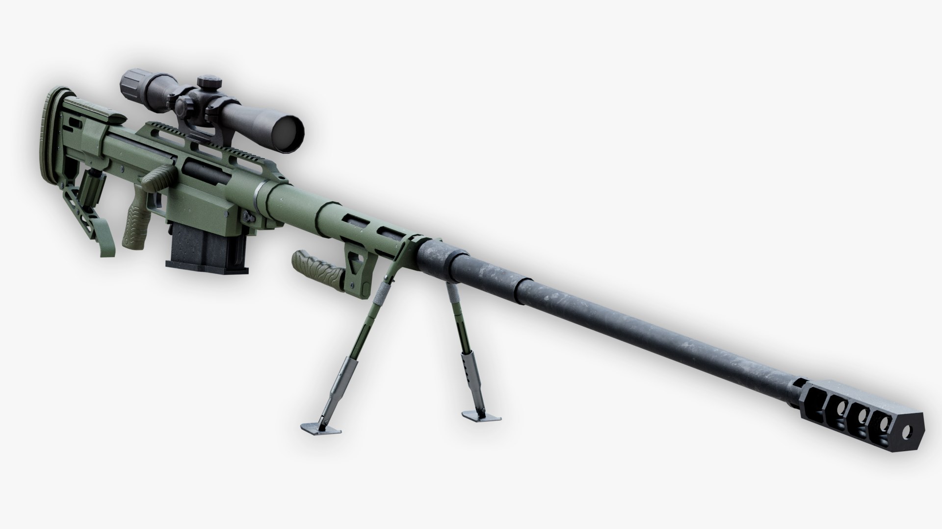 Sniper Rifle Snipex Alligator 3D Model - TurboSquid 2206269