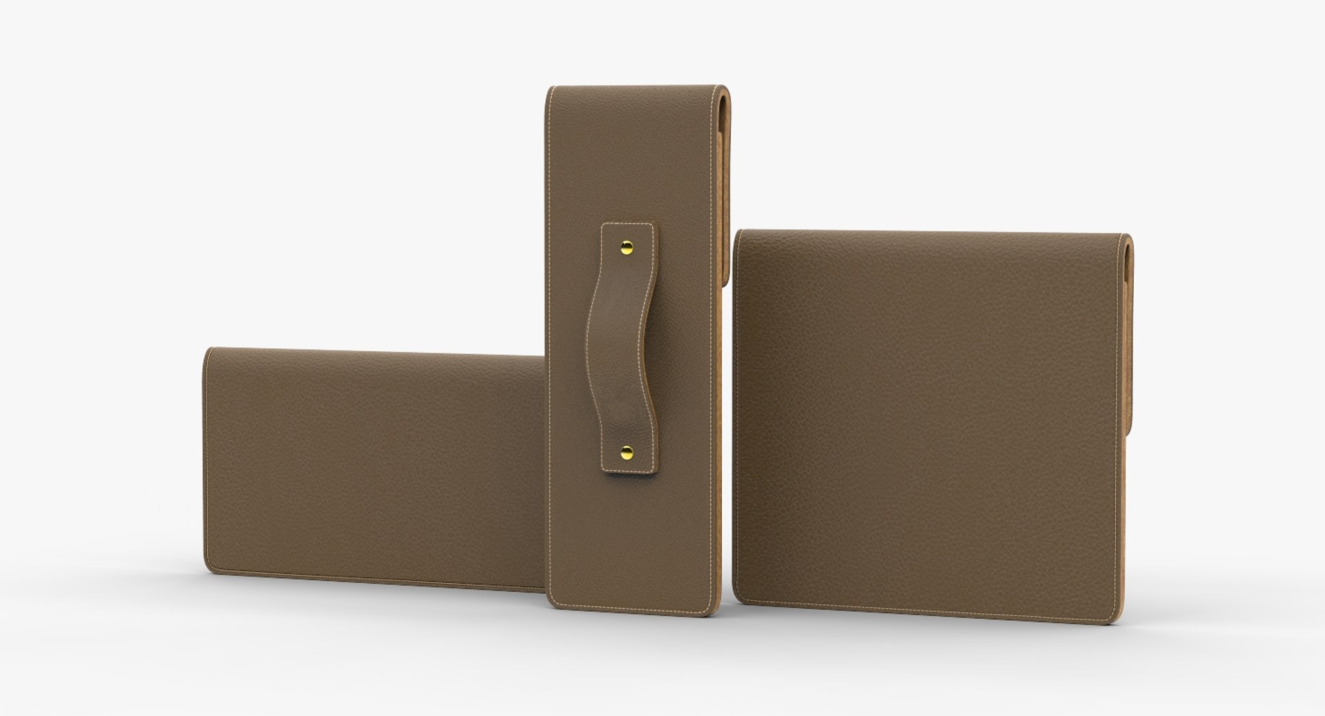 3 Leather Pouch Cases 3D Model - TurboSquid 1348048
