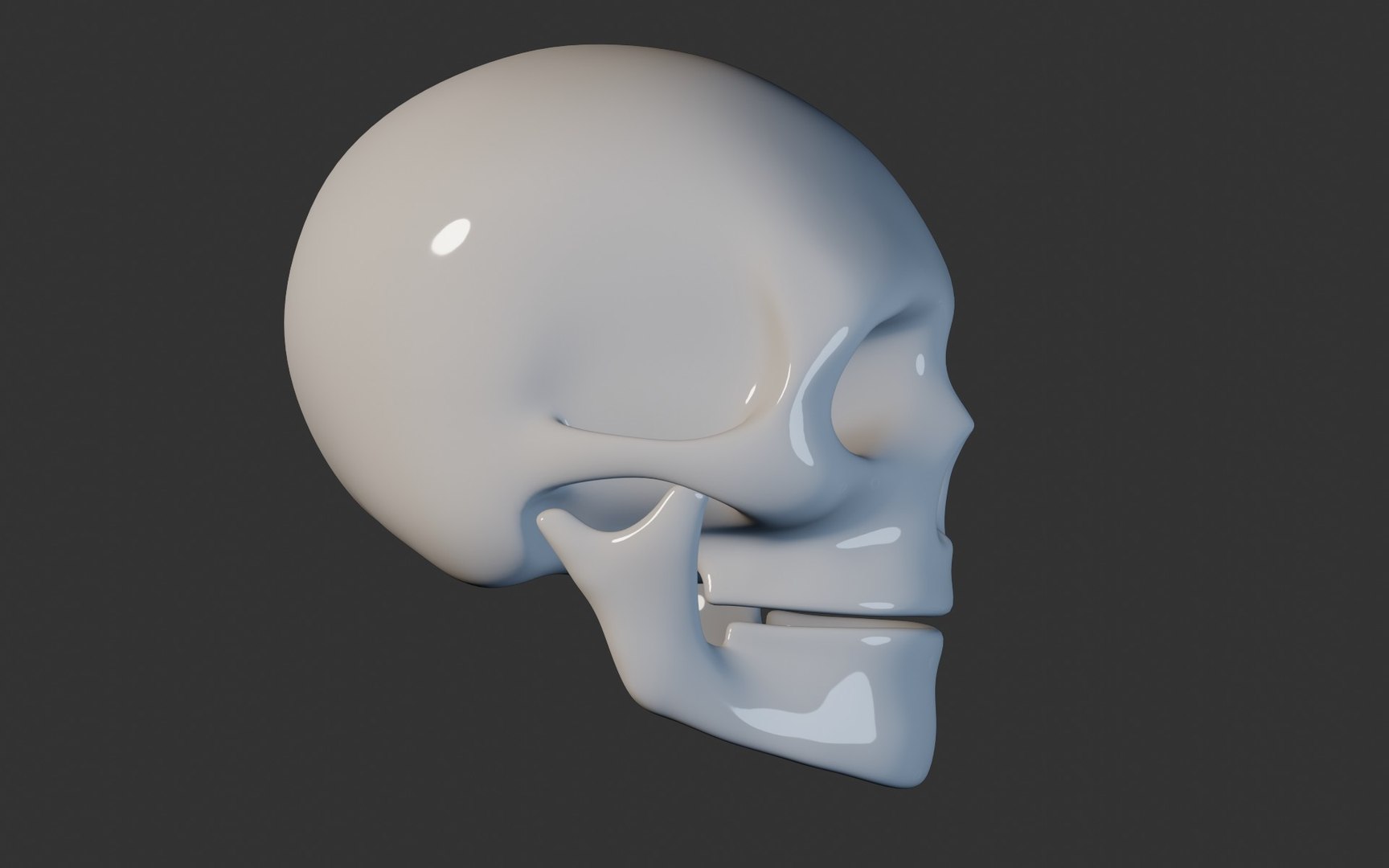 3D Lowpoly Human Skull - TurboSquid 1801521