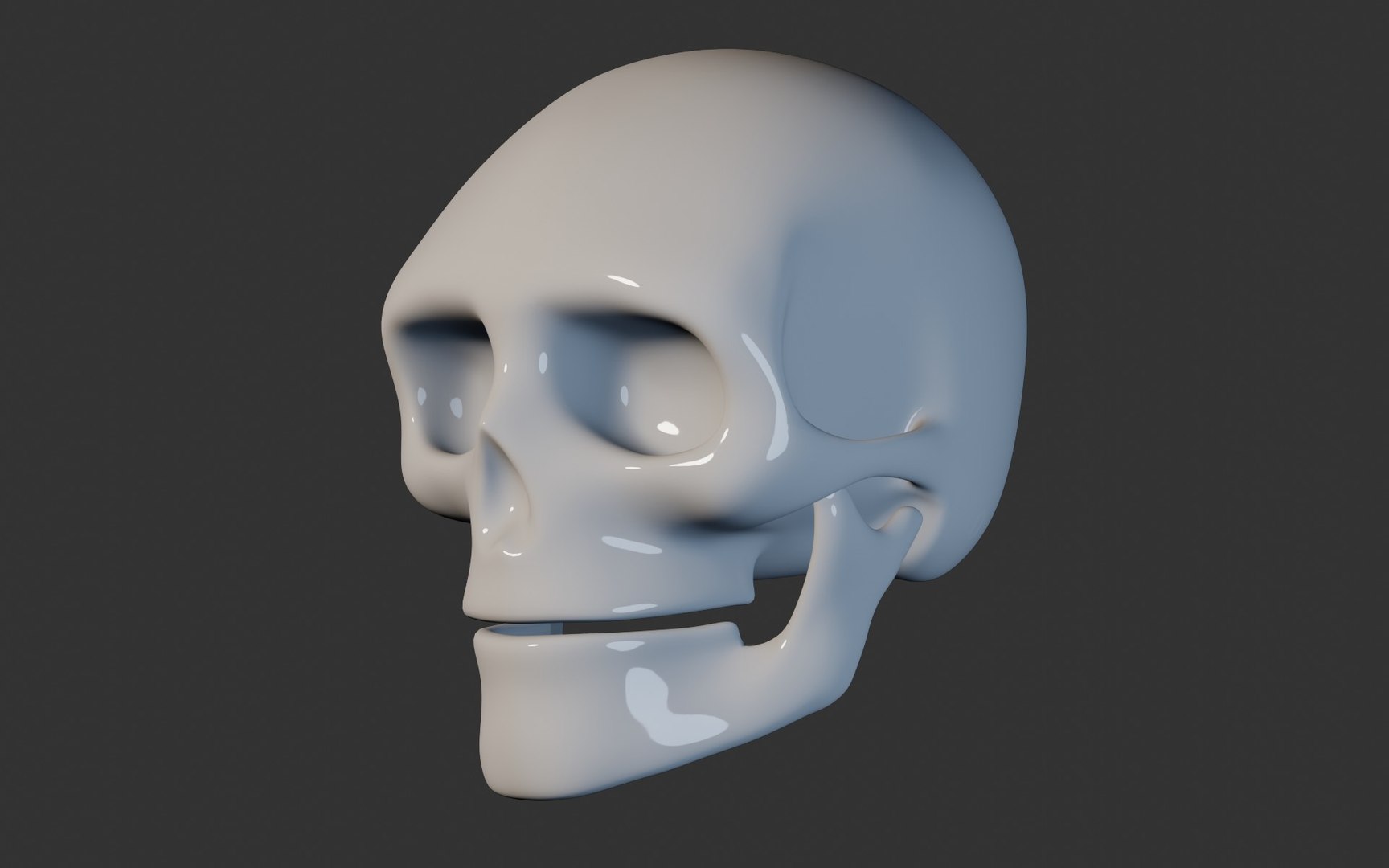 3D Lowpoly Human Skull - TurboSquid 1801521