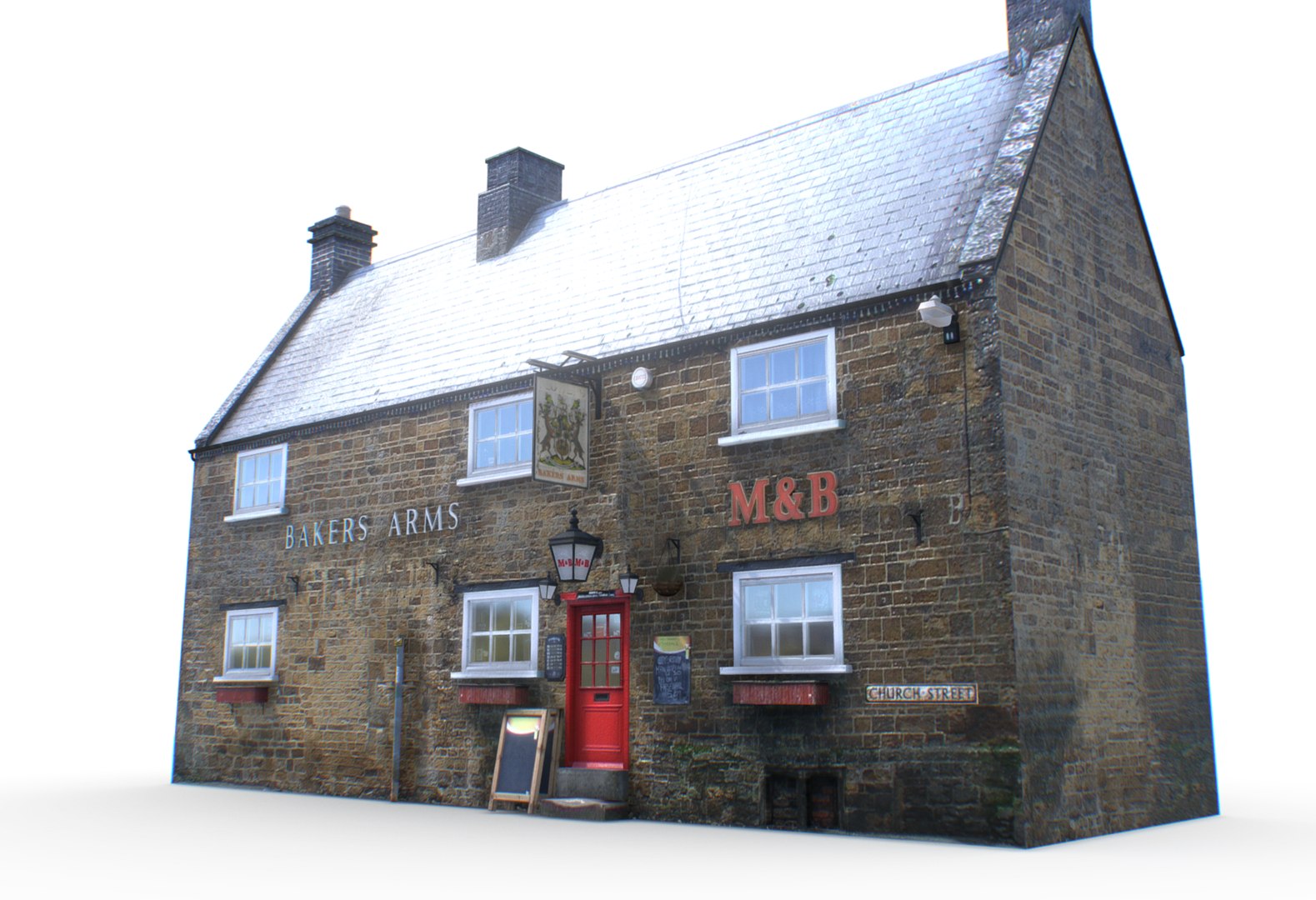 Old English Pub 003 3D Model - TurboSquid 2137078