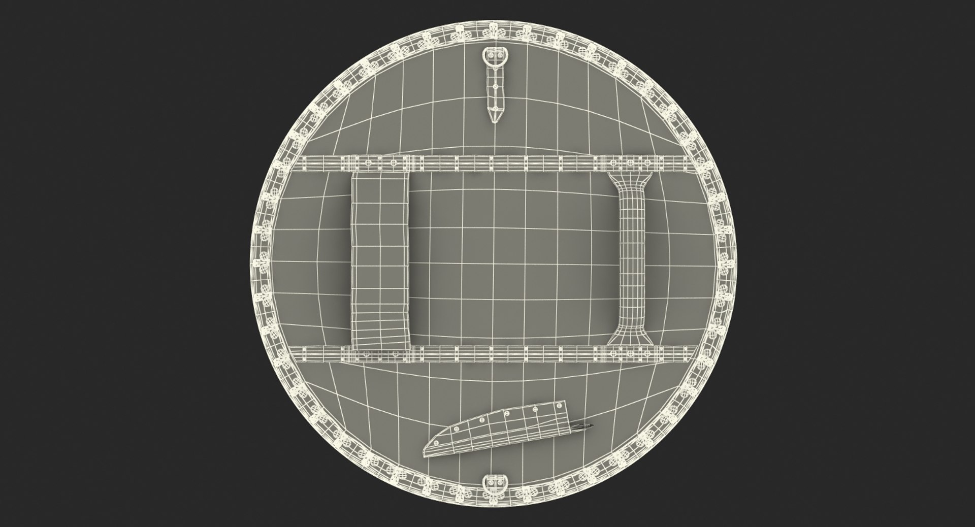3d Model Scottish Targe Shield