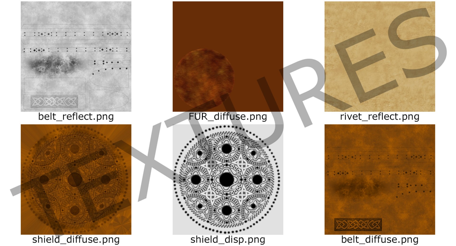 3d Model Scottish Targe Shield