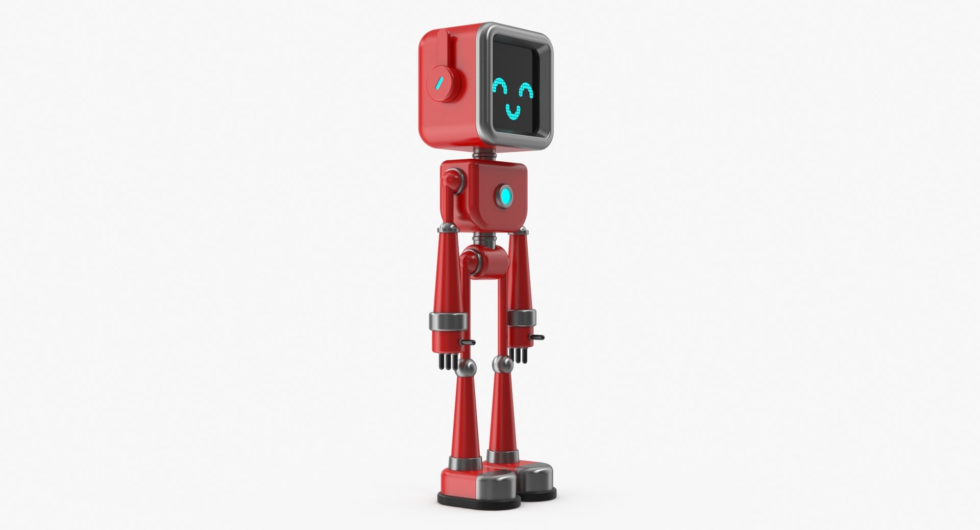 Robot 03 Red 3D Model - TurboSquid 2044436