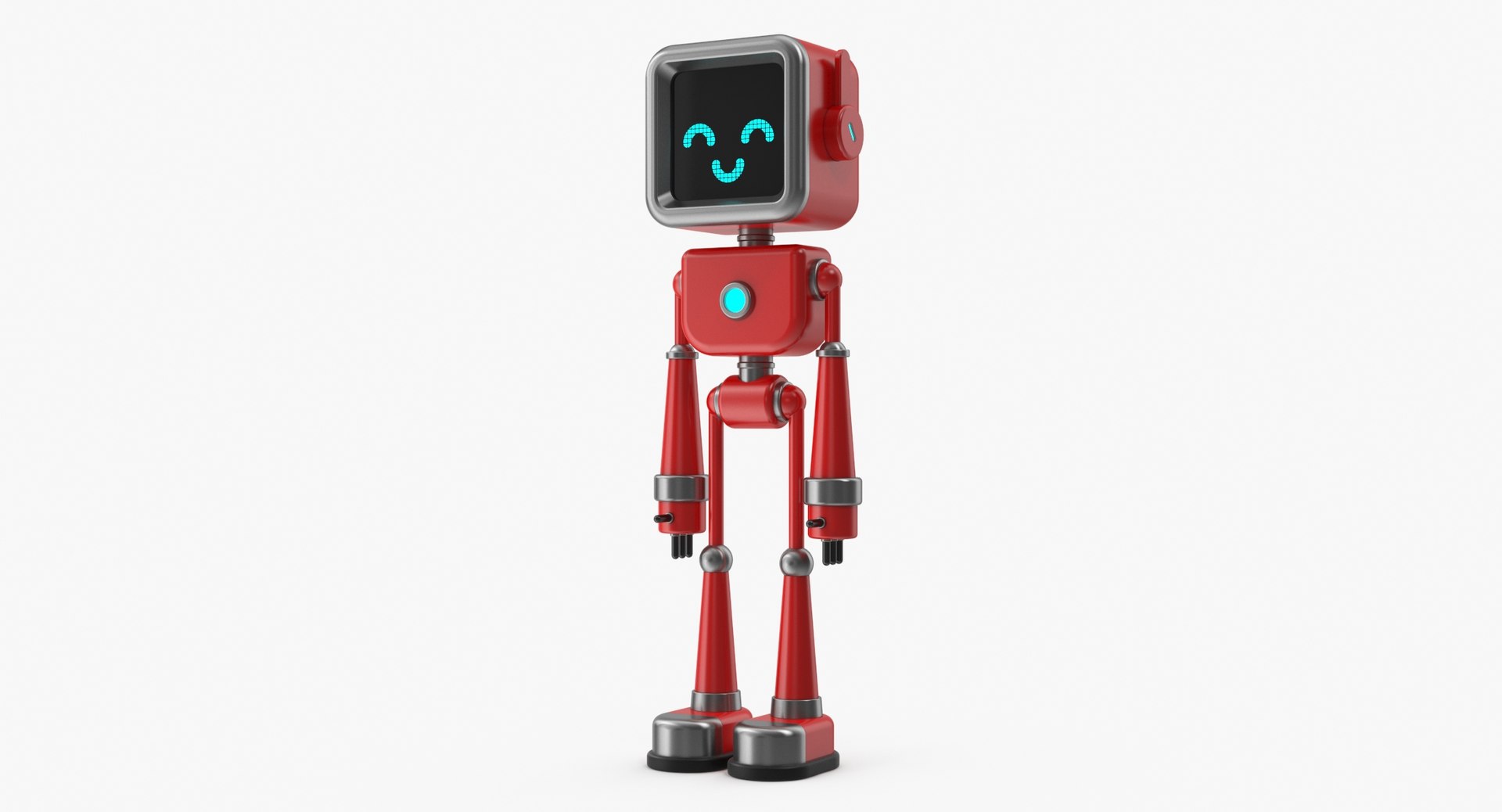 Robot 03 Red 3D Model - TurboSquid 2044436