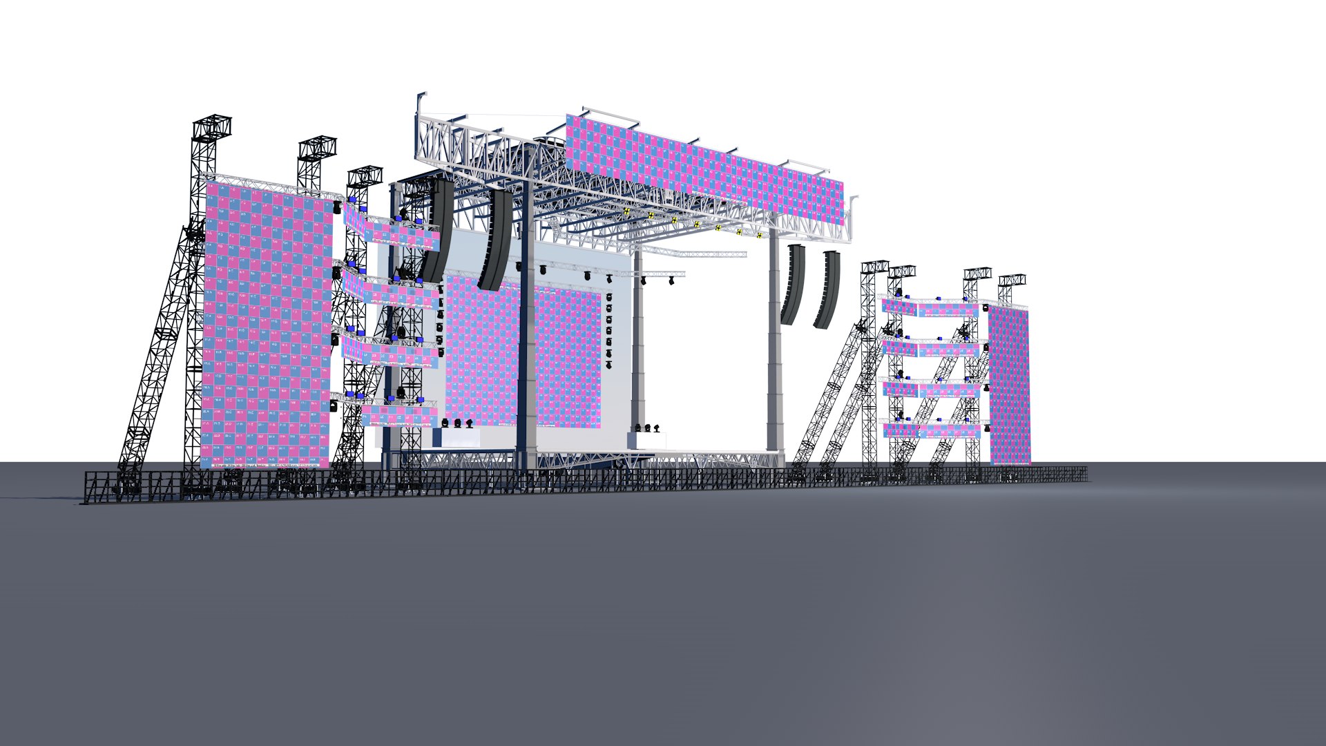 Big Festival Stage 3D Model - TurboSquid 2099316