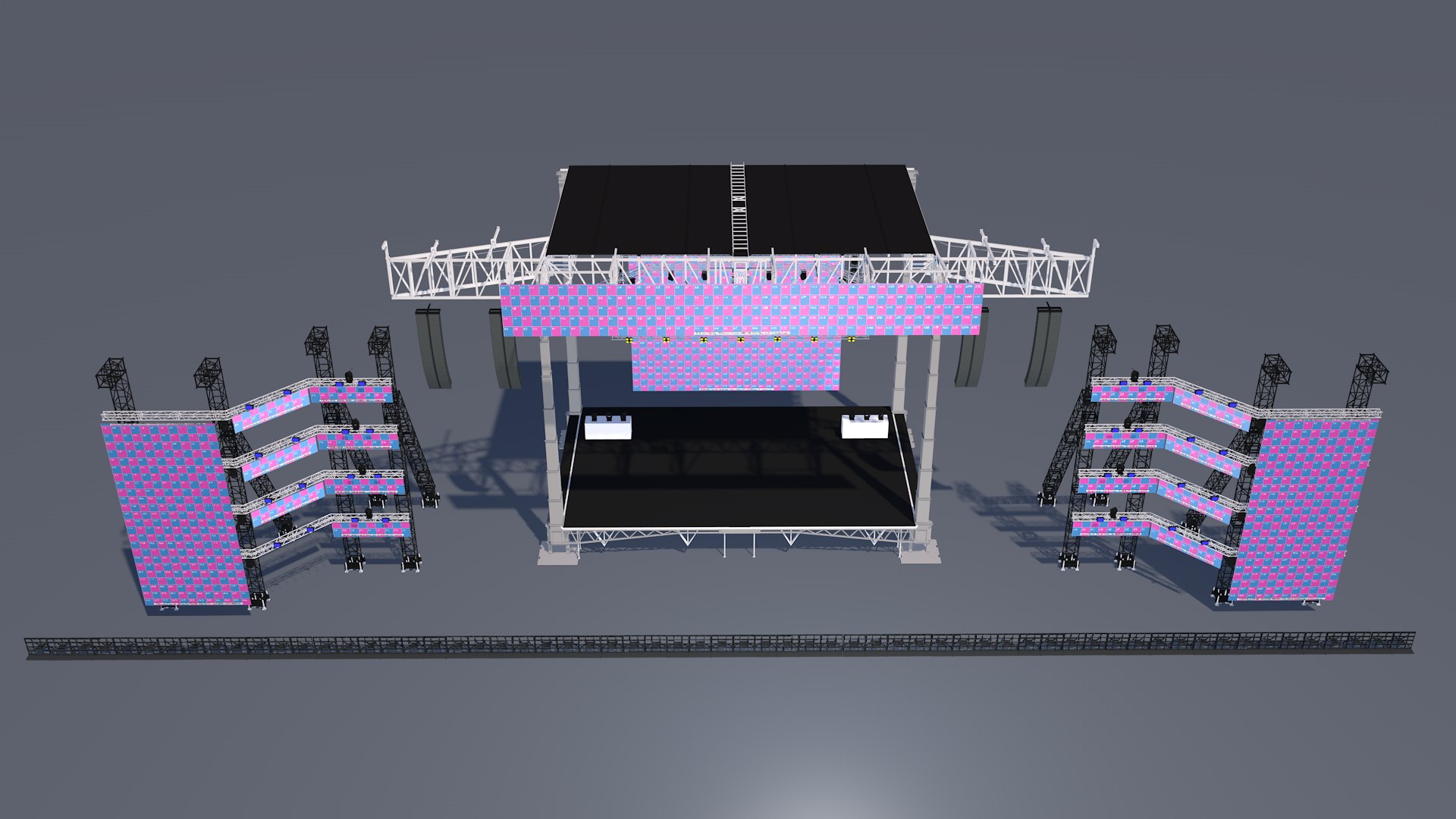 Big Festival Stage 3D Model - TurboSquid 2099316