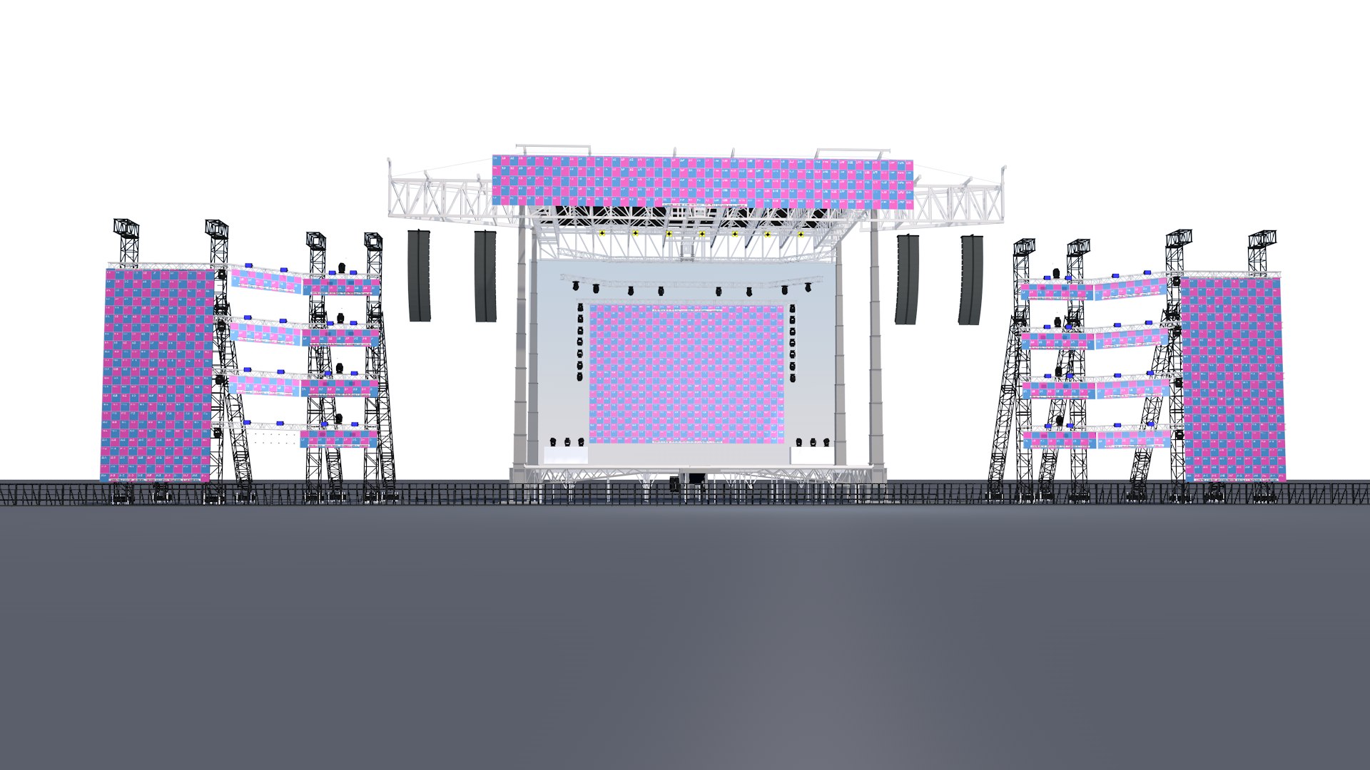 Big Festival Stage 3D Model - TurboSquid 2099316