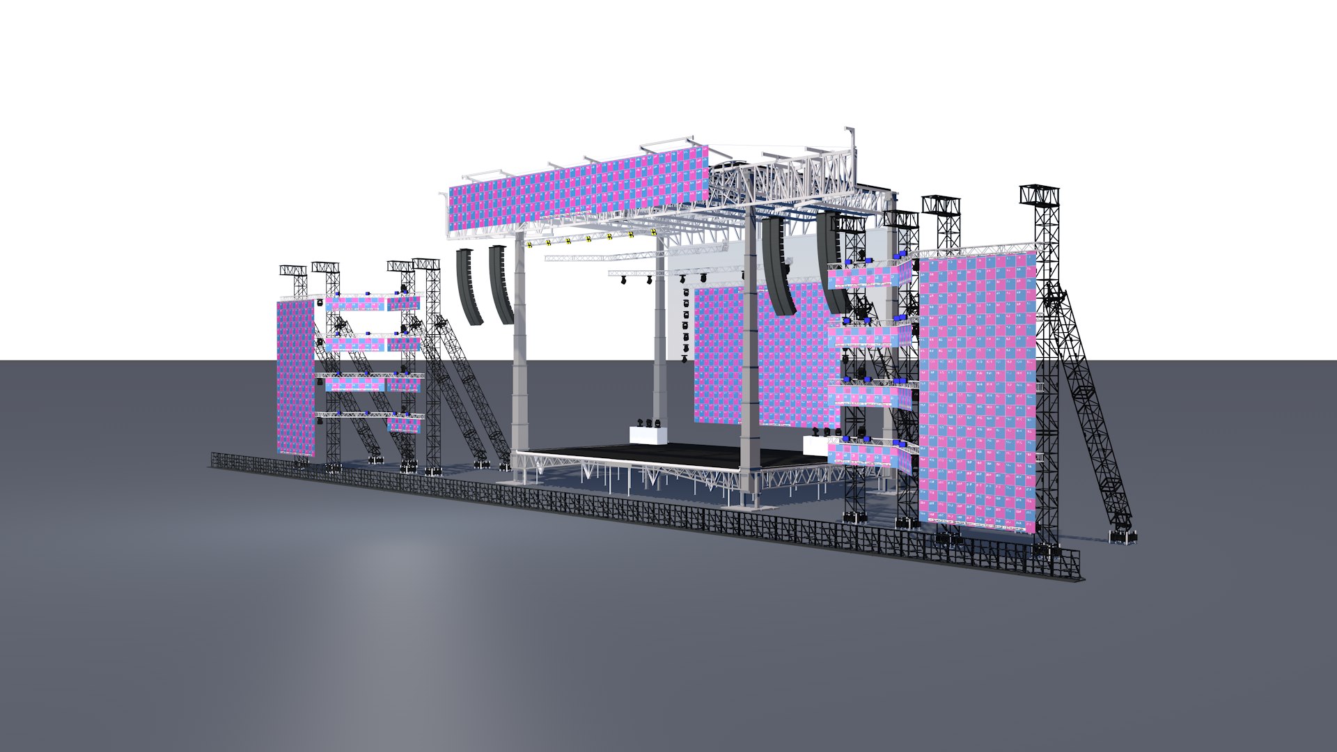 Big Festival Stage 3D Model - TurboSquid 2099316