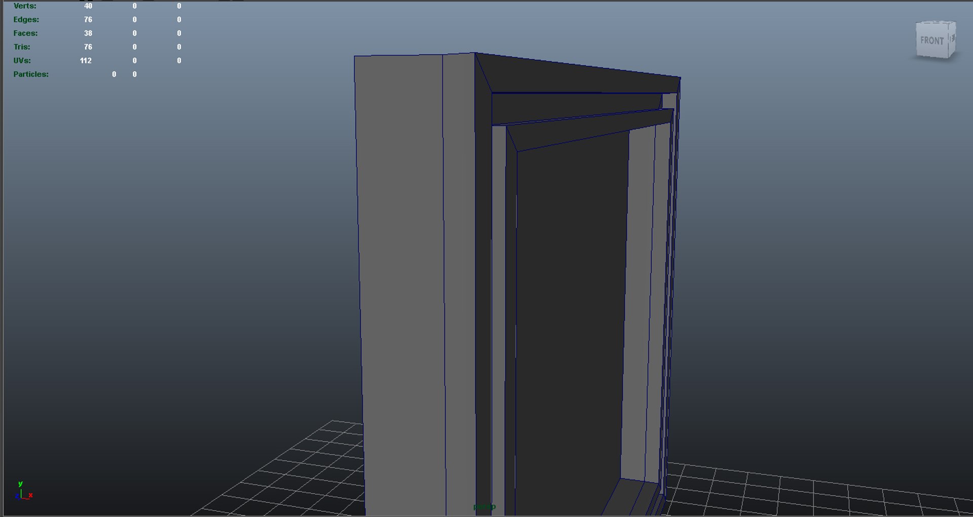 3d model low-poly frame