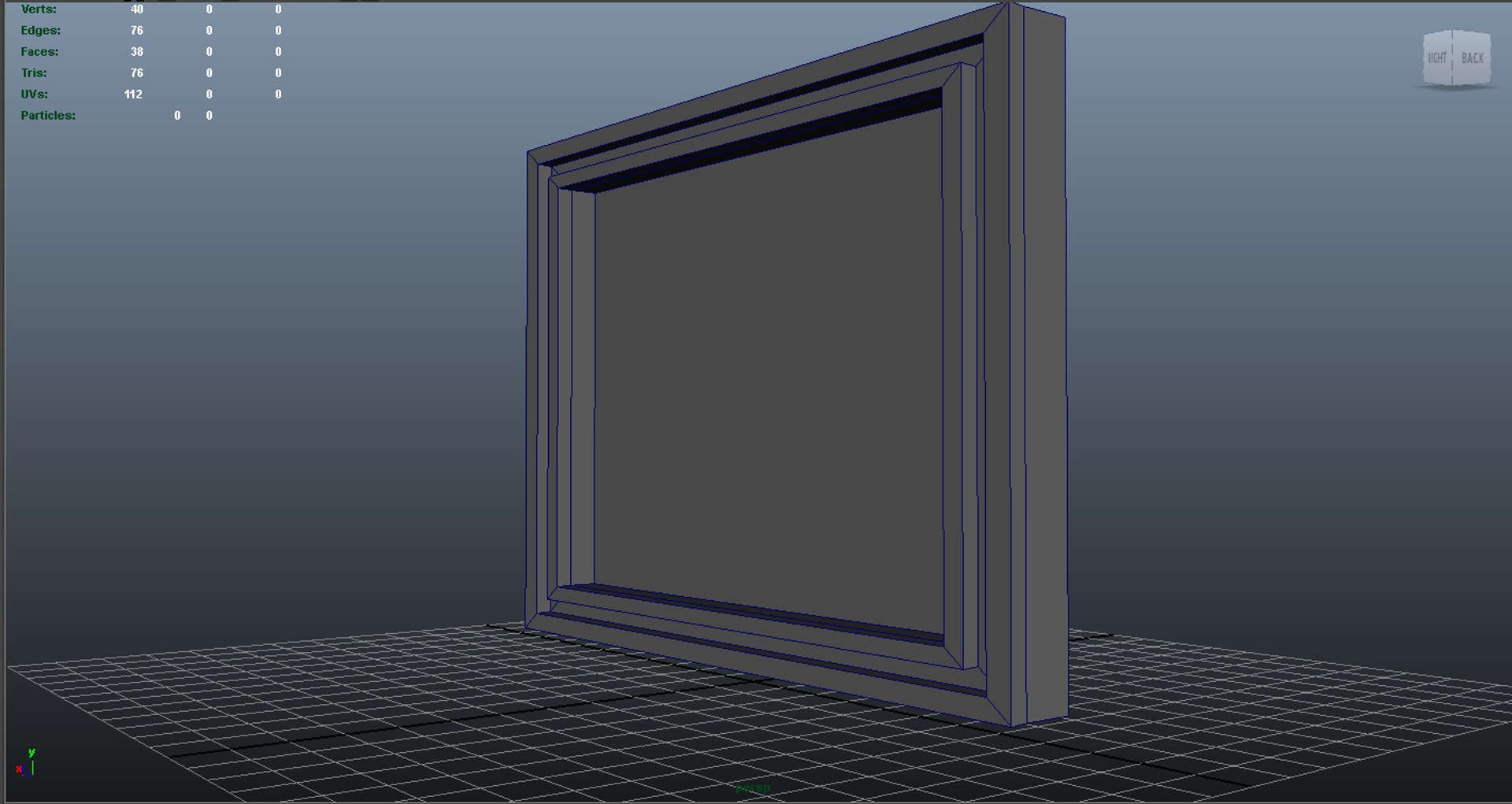 3d model low-poly frame