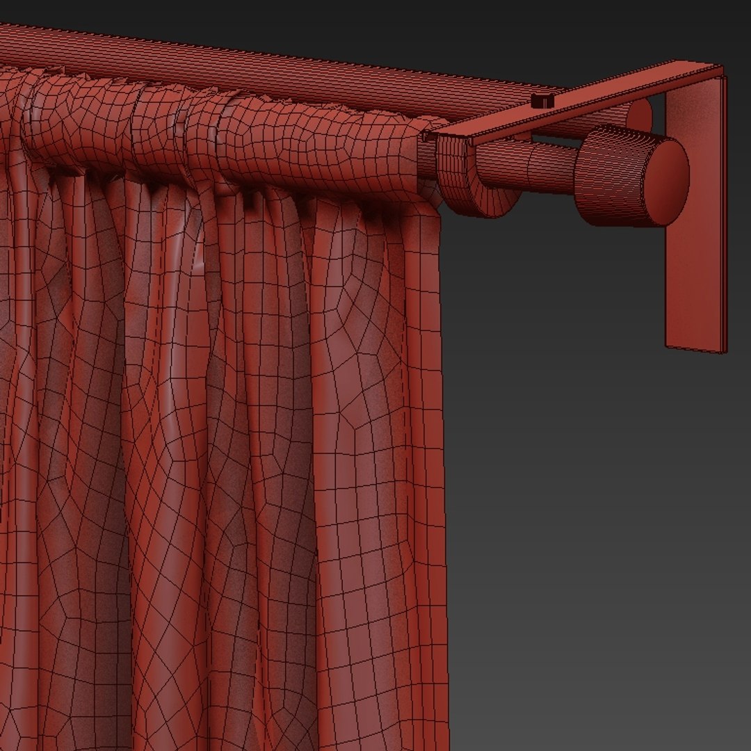 White Tulle 3D Model - TurboSquid 1371612