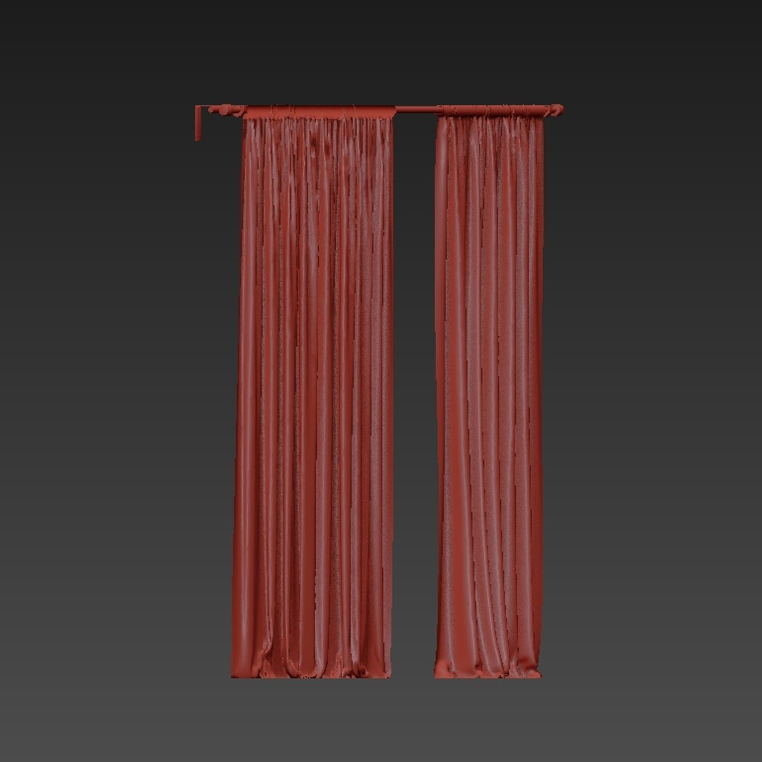 White Tulle 3D Model - TurboSquid 1371612