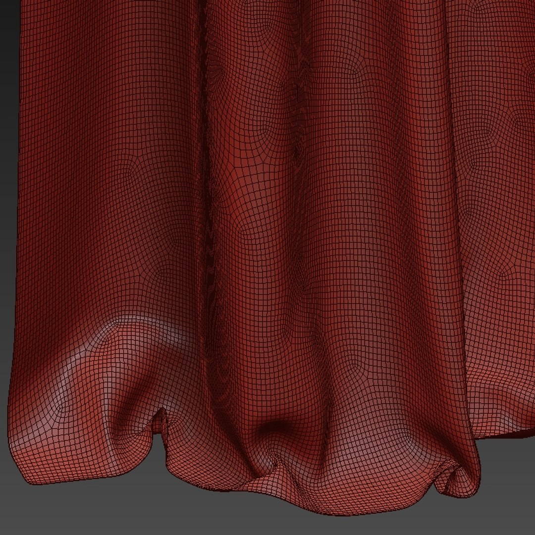 White Tulle 3D Model - TurboSquid 1371612