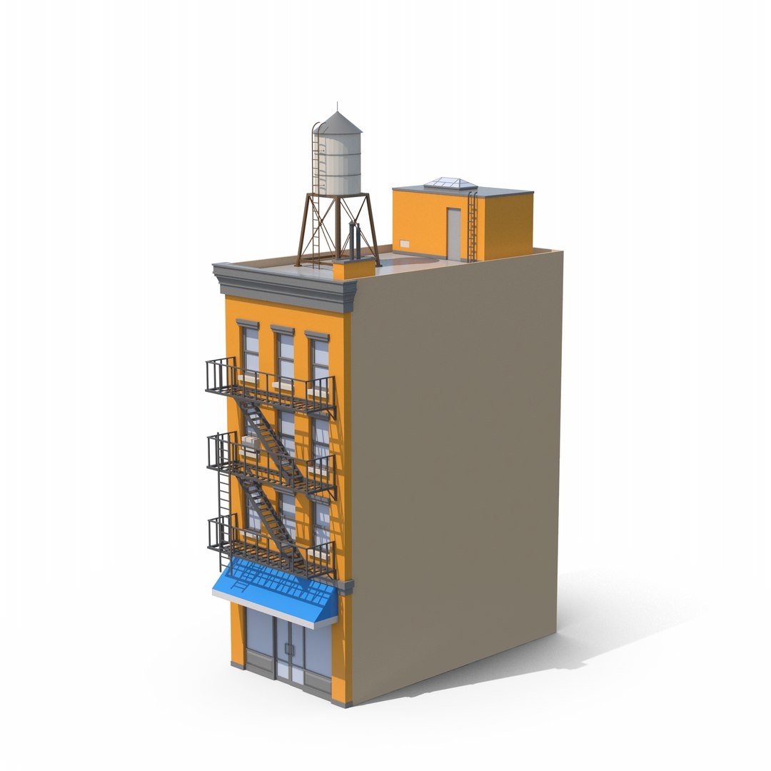 Apartment Building 45 Model - TurboSquid 2113724