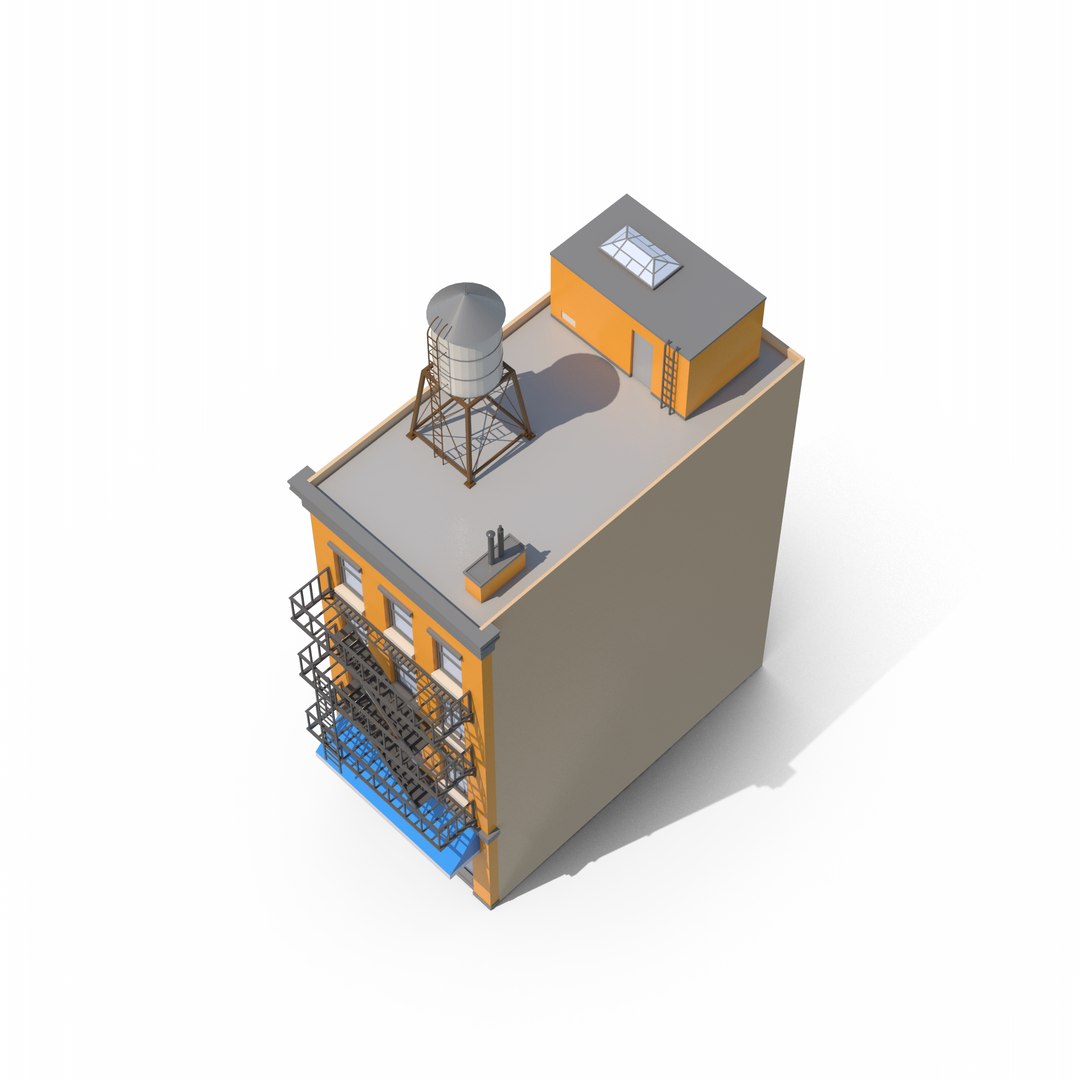 Apartment Building 45 Model - TurboSquid 2113724