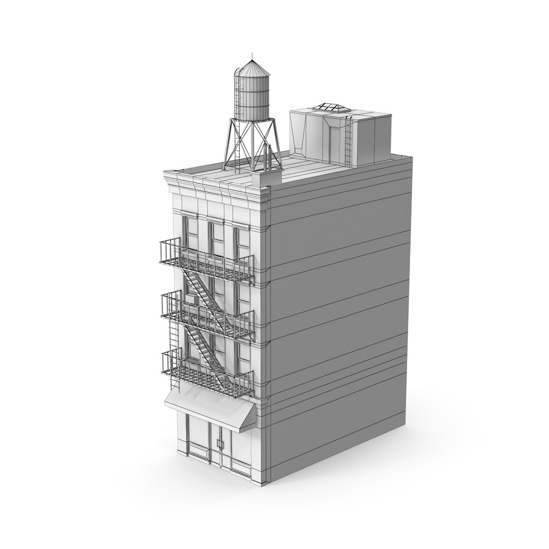 Apartment Building 45 Model - TurboSquid 2113724