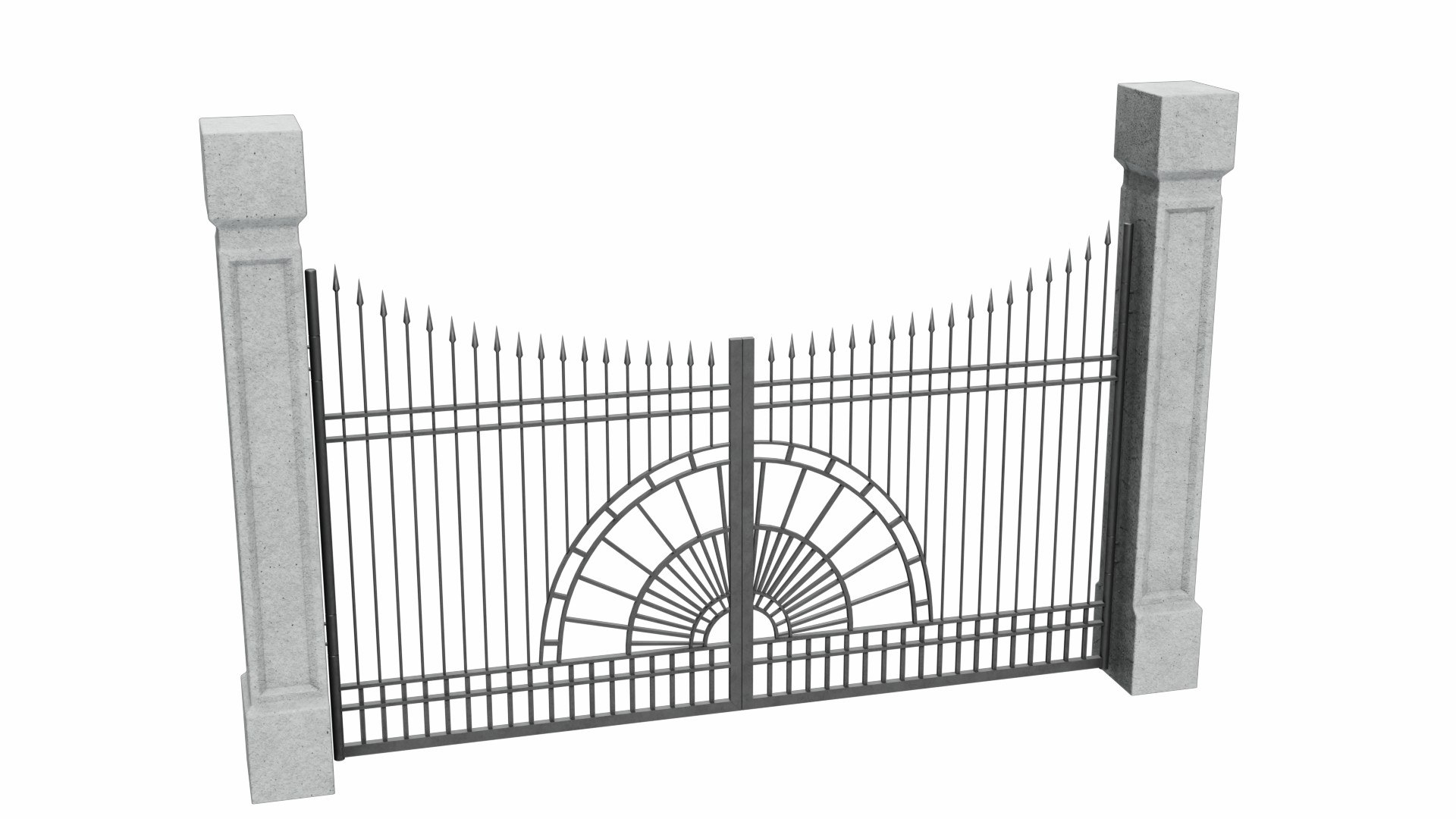 3D Forged Gate Model - TurboSquid 1970033