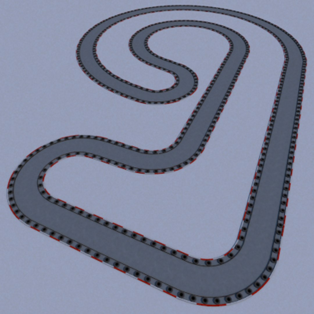 Go-kart Track 3d Model