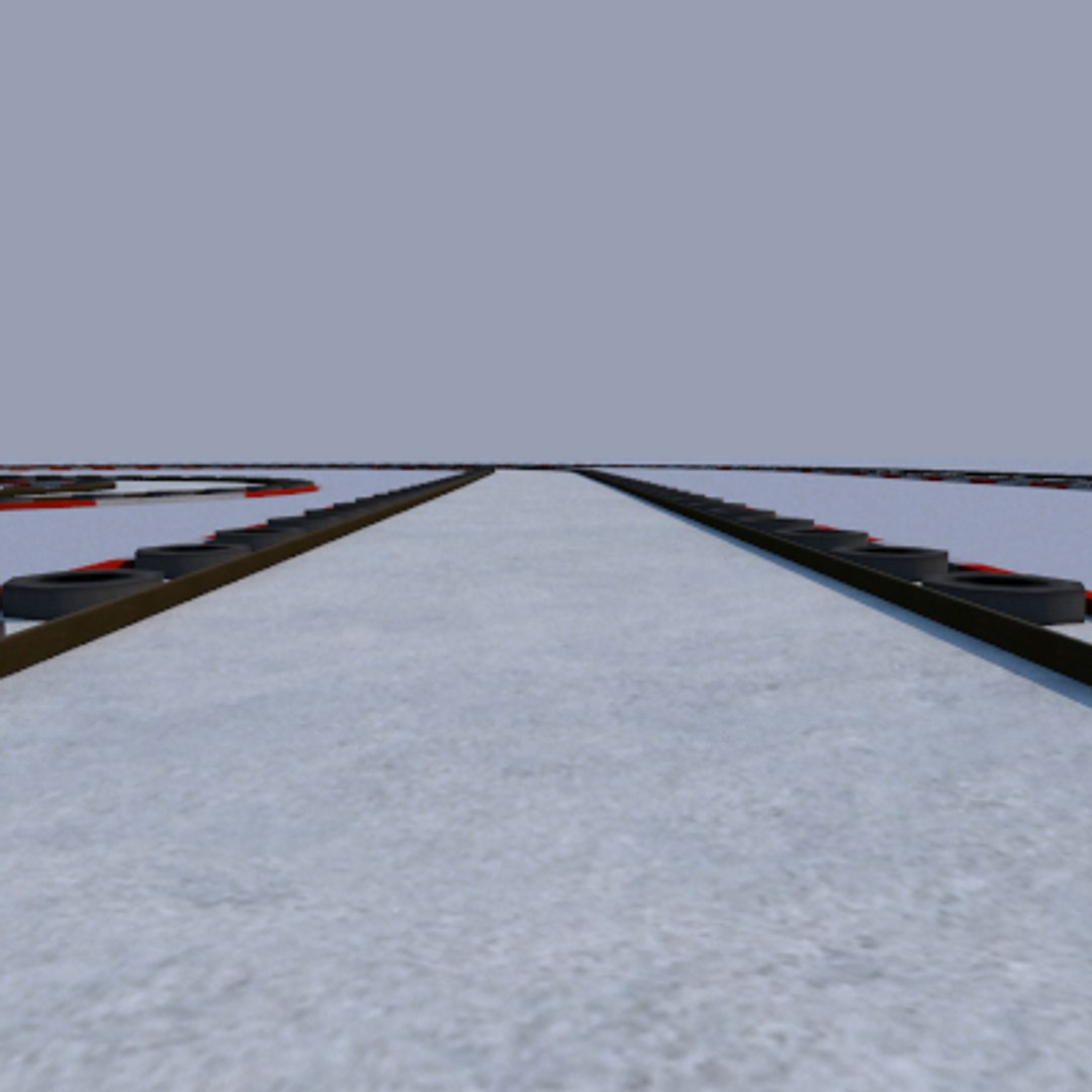 Go-kart Track 3d Model