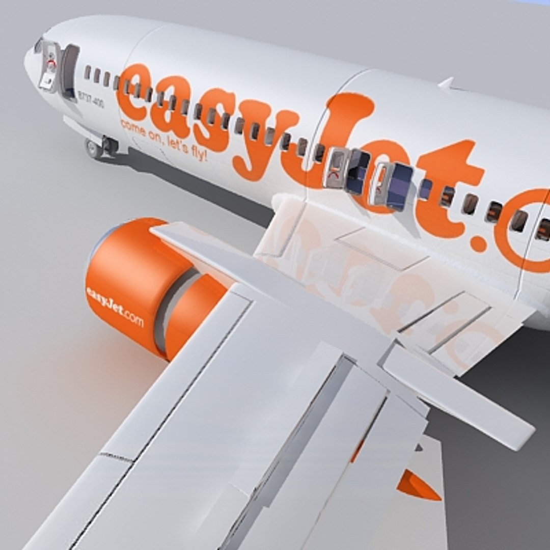 3d Model 737-400 Easyjet