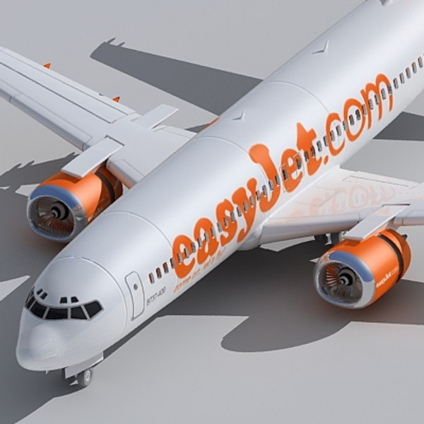 3d model 737-400 easyjet