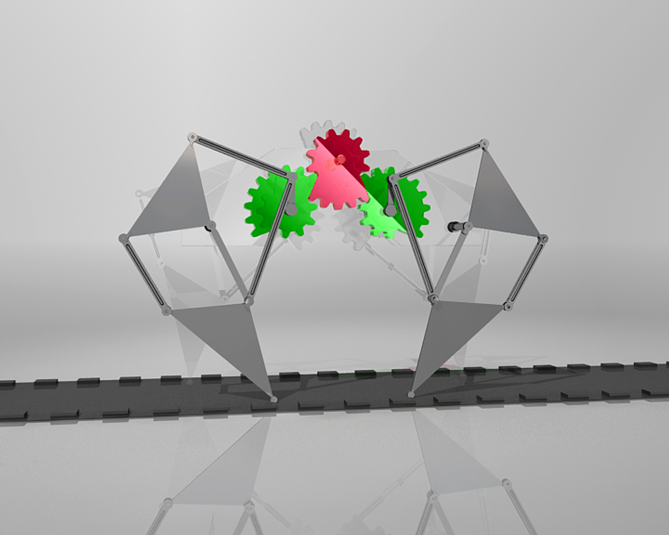 3d Model Linkages Walking