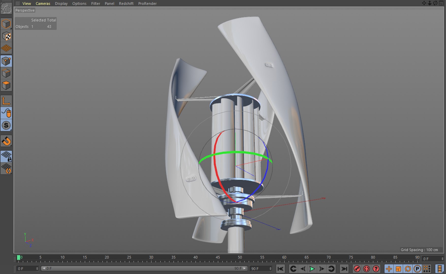 3D Model Helix Wind Turbine - TurboSquid 2217842