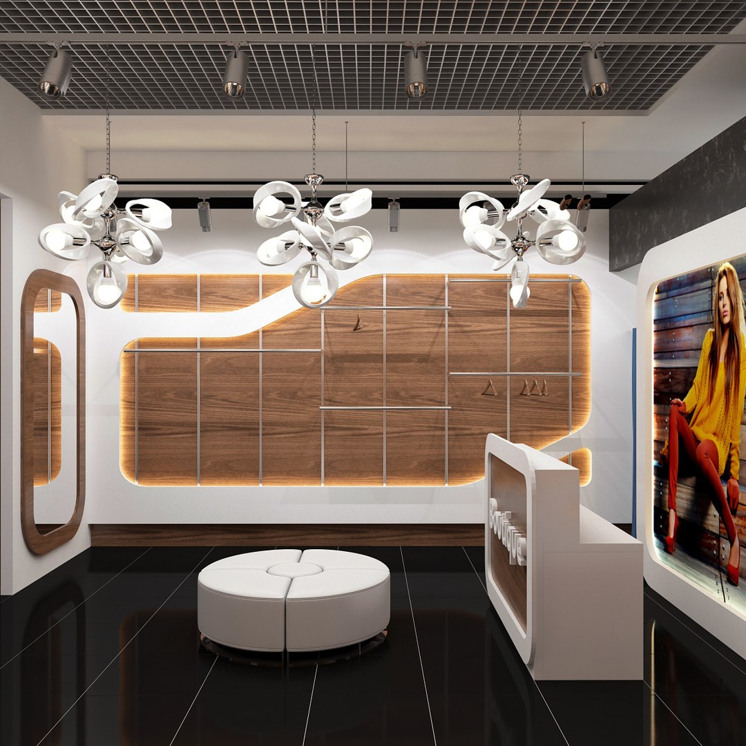 3d Model Scene Fashion Boutique