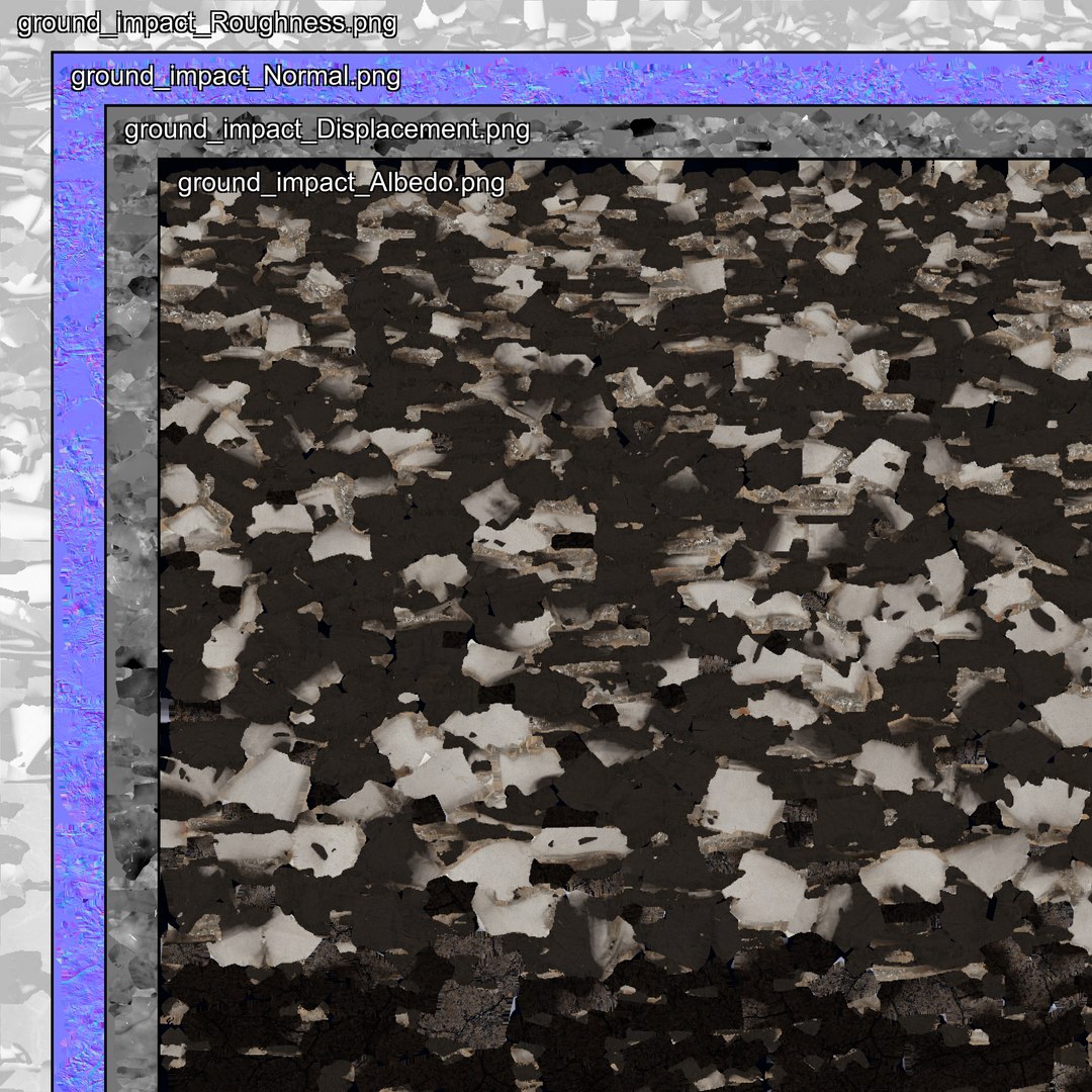 3D ground impact - TurboSquid 1712036