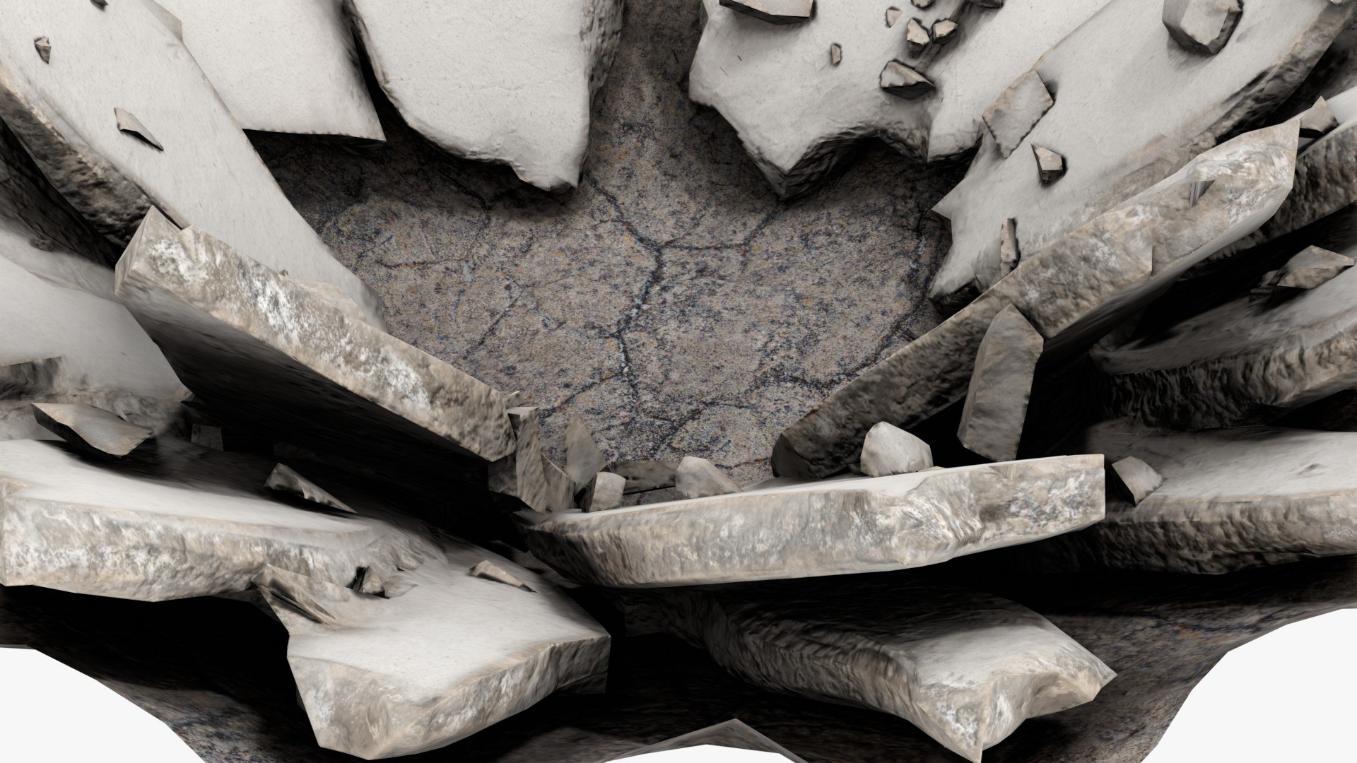 3D ground impact - TurboSquid 1712036