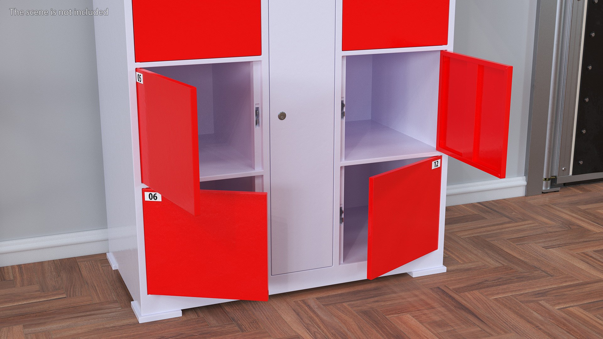 3D Automatic System Smart Locker Red Model - TurboSquid 2140470