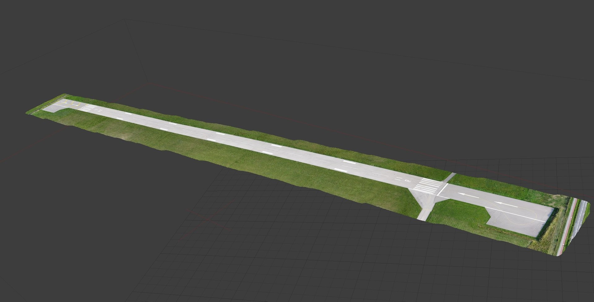 3D Medium Size Concrete Airport Runway - TurboSquid 1758955