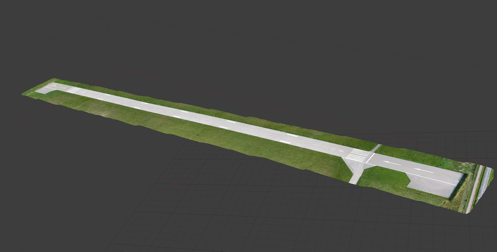 3D Medium size concrete airport runway - TurboSquid 1758955