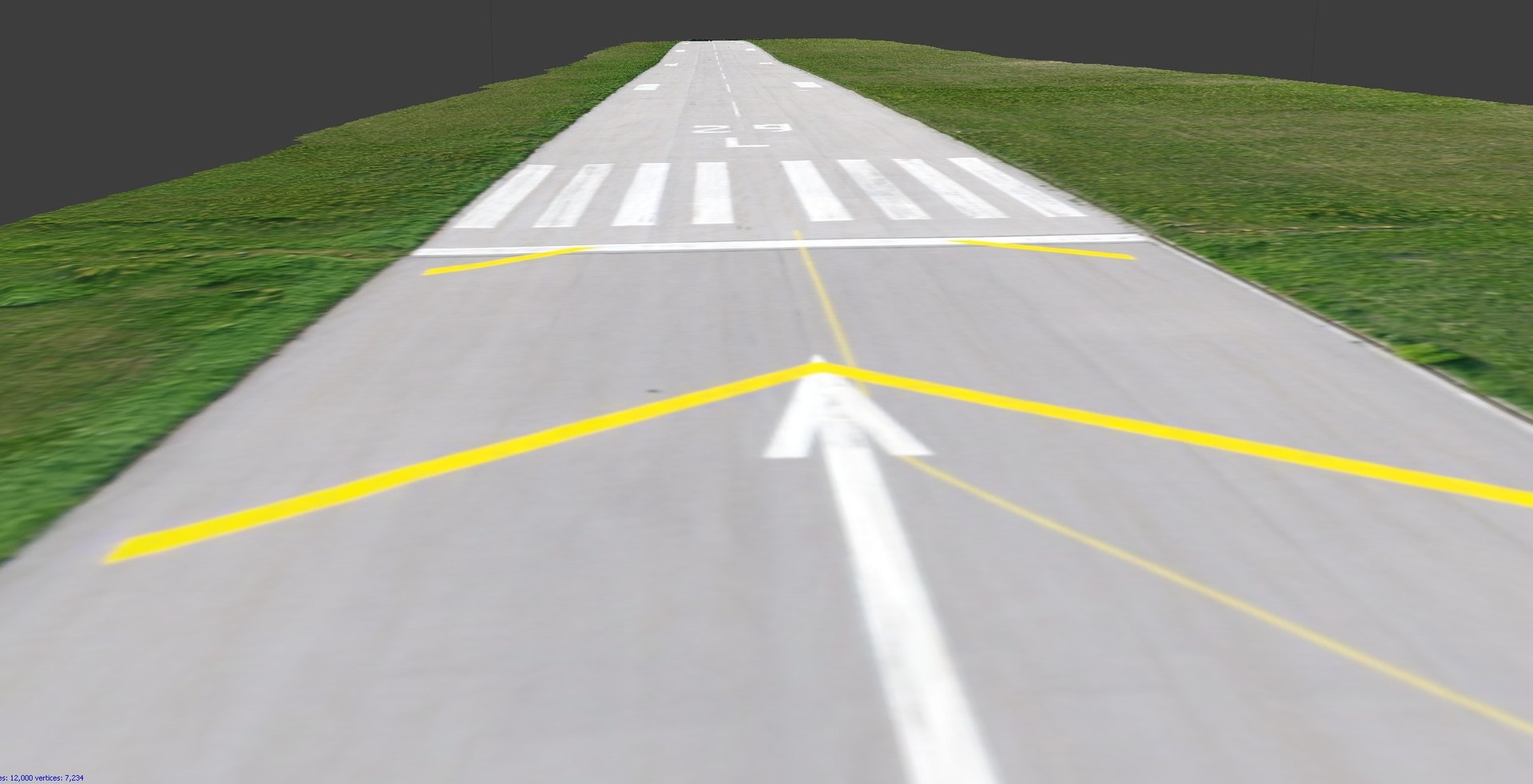 3D Medium Size Concrete Airport Runway - TurboSquid 1758955