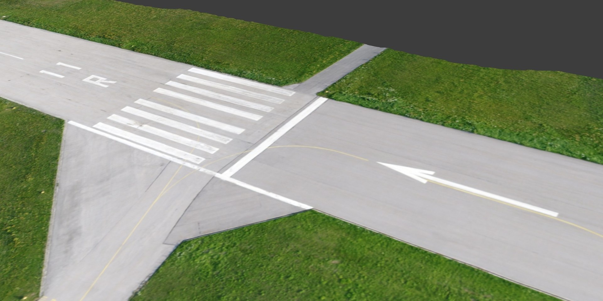 3D Medium Size Concrete Airport Runway - TurboSquid 1758955