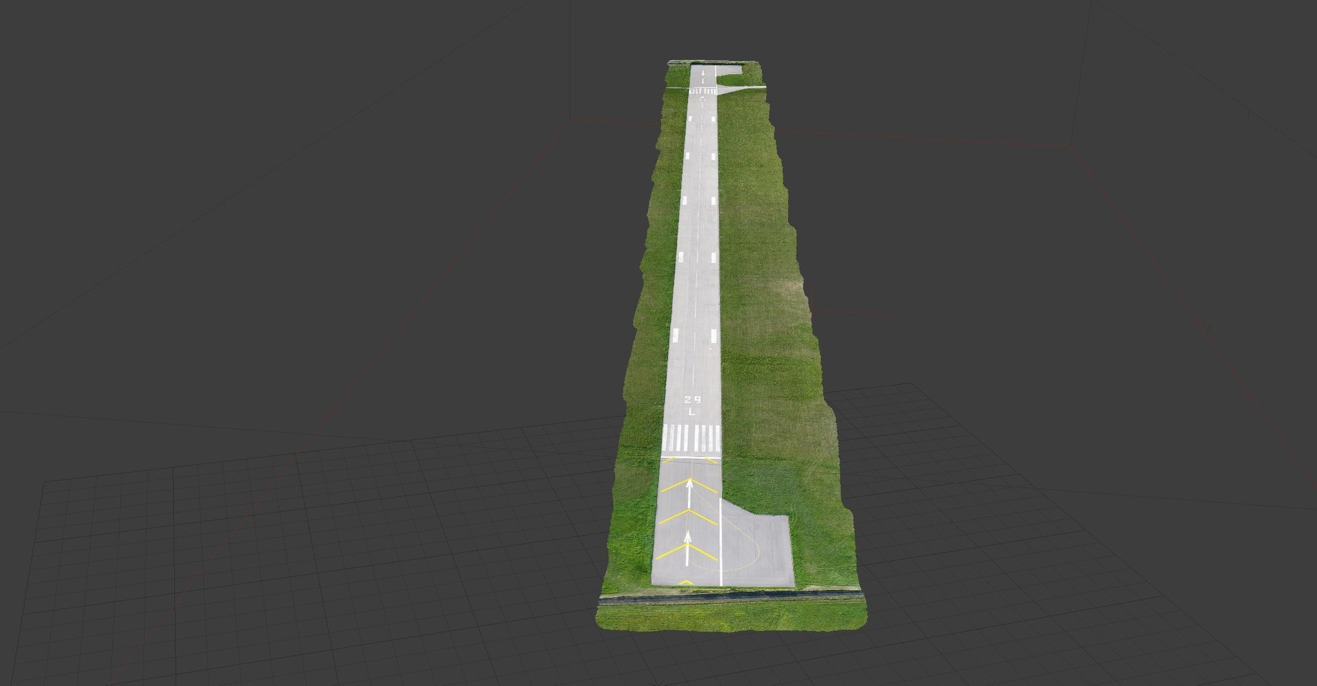 3D Medium Size Concrete Airport Runway - TurboSquid 1758955