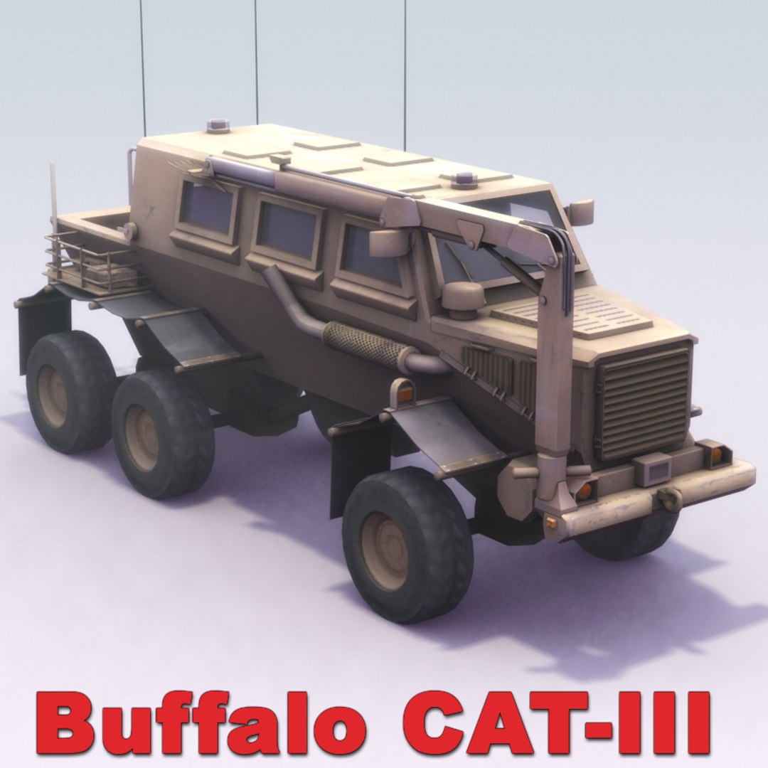 Buffalo Mrap 3d Model