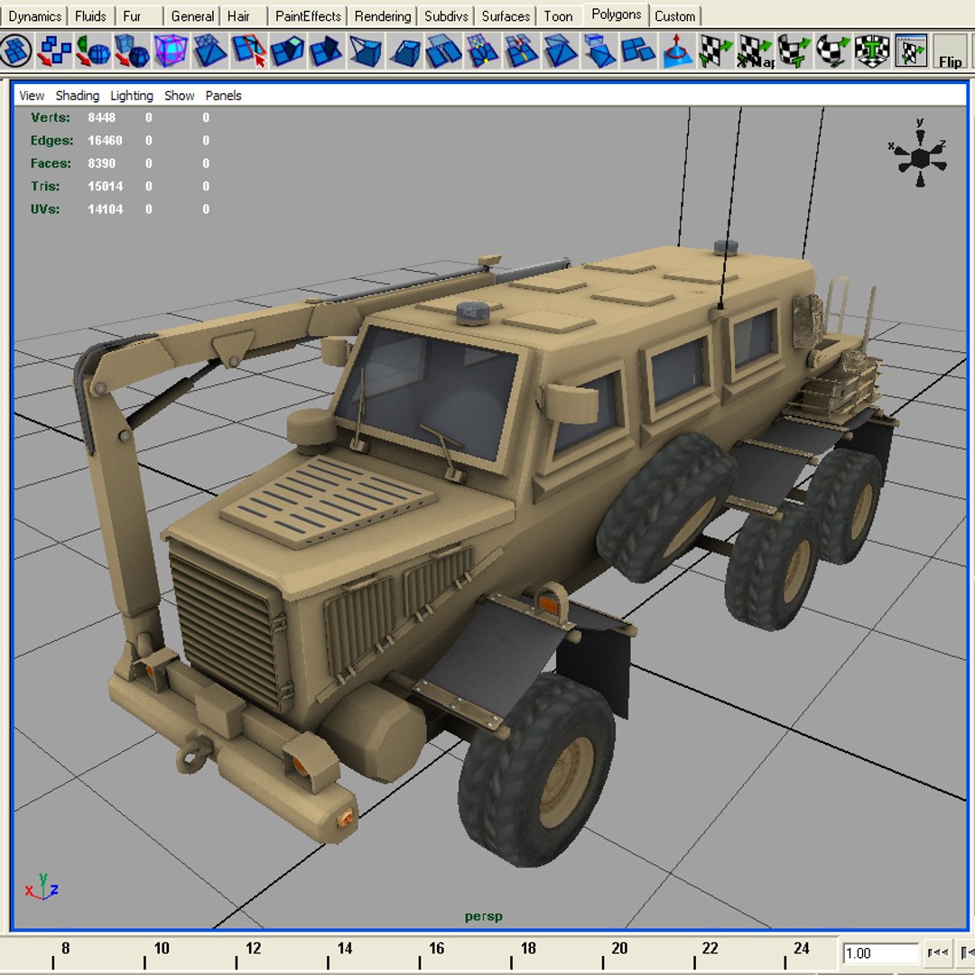 Buffalo Mrap 3d Model