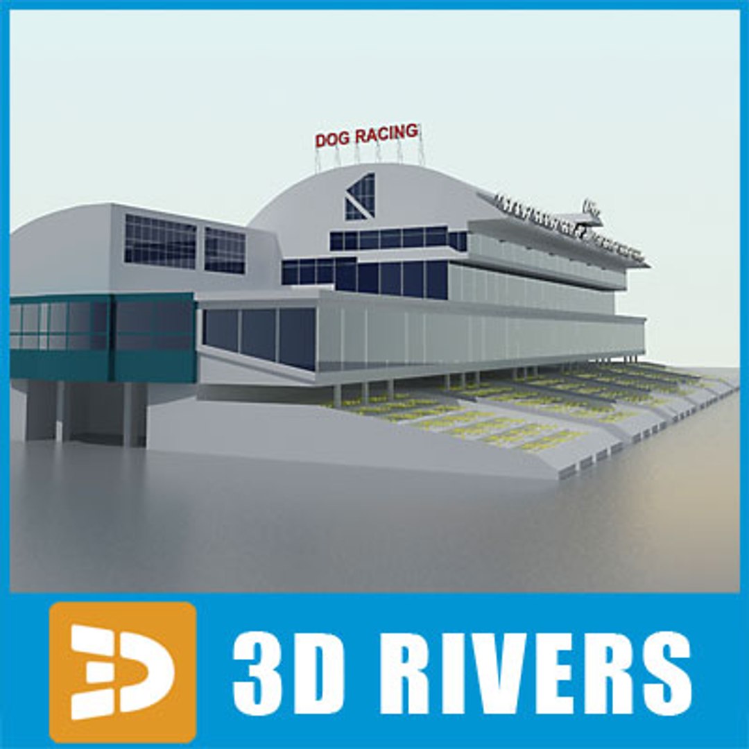 3d Model Grandstand Dog Racetrack