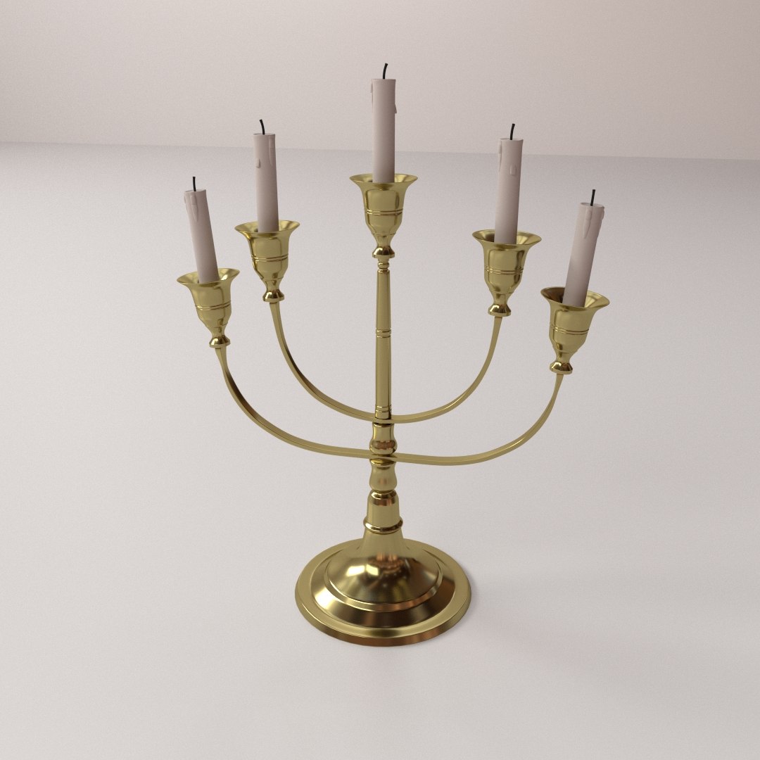 candlestick candle stick 3d model