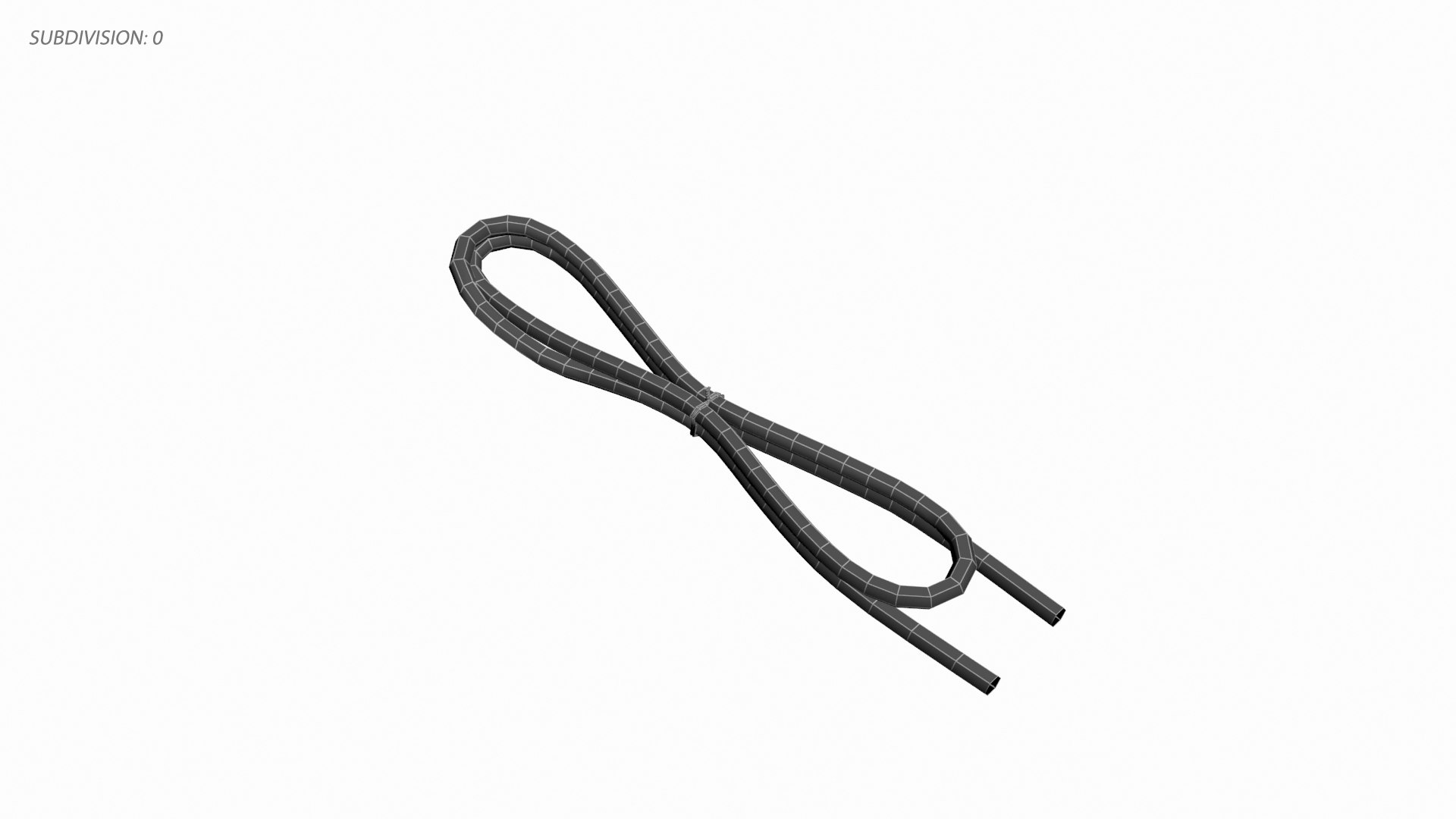 3D Model Folded Cable With Wire Mesh - TurboSquid 1876419