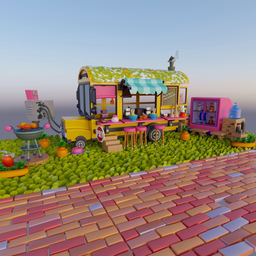 3D model Food Bus - TurboSquid 2100337
