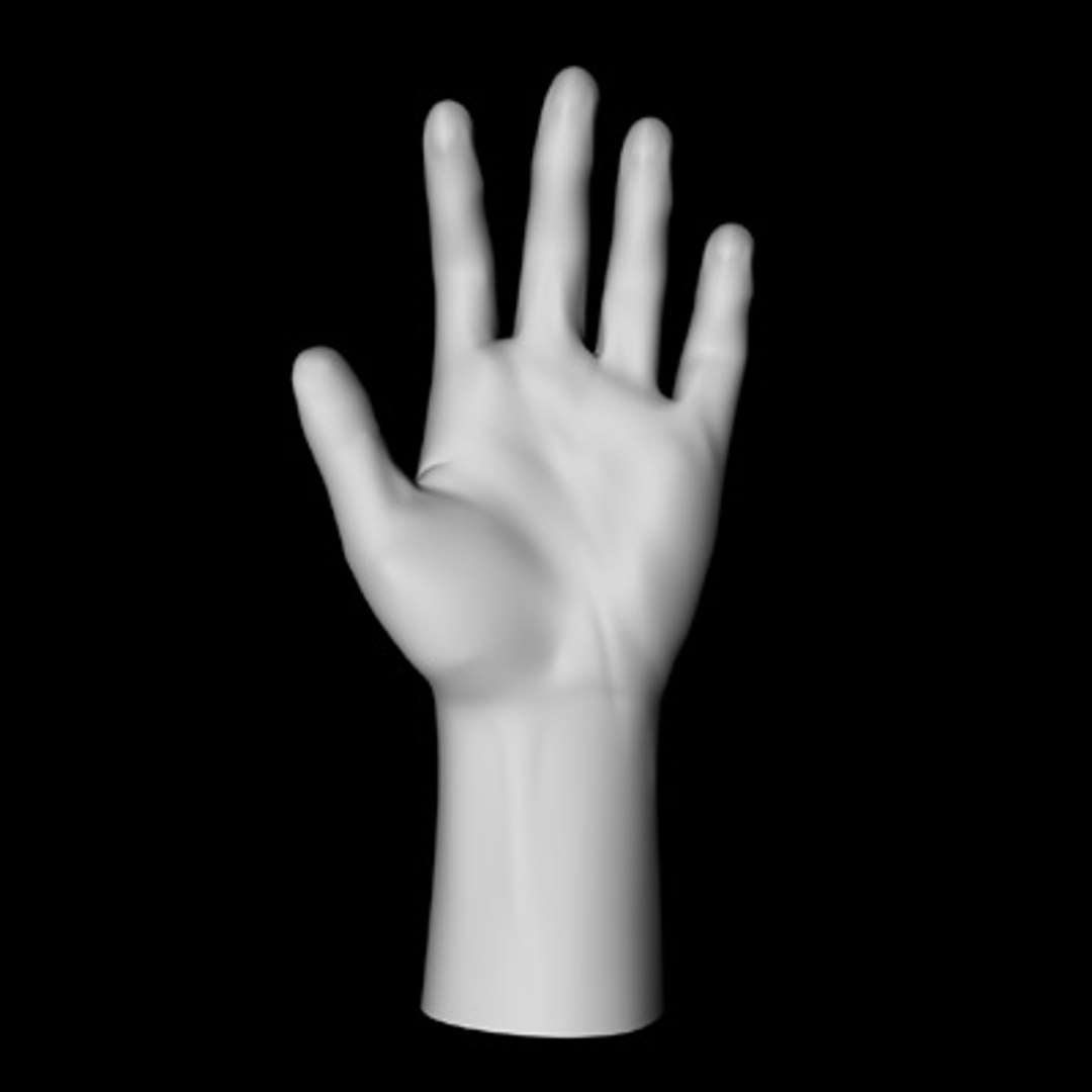 3d obj realistic hand