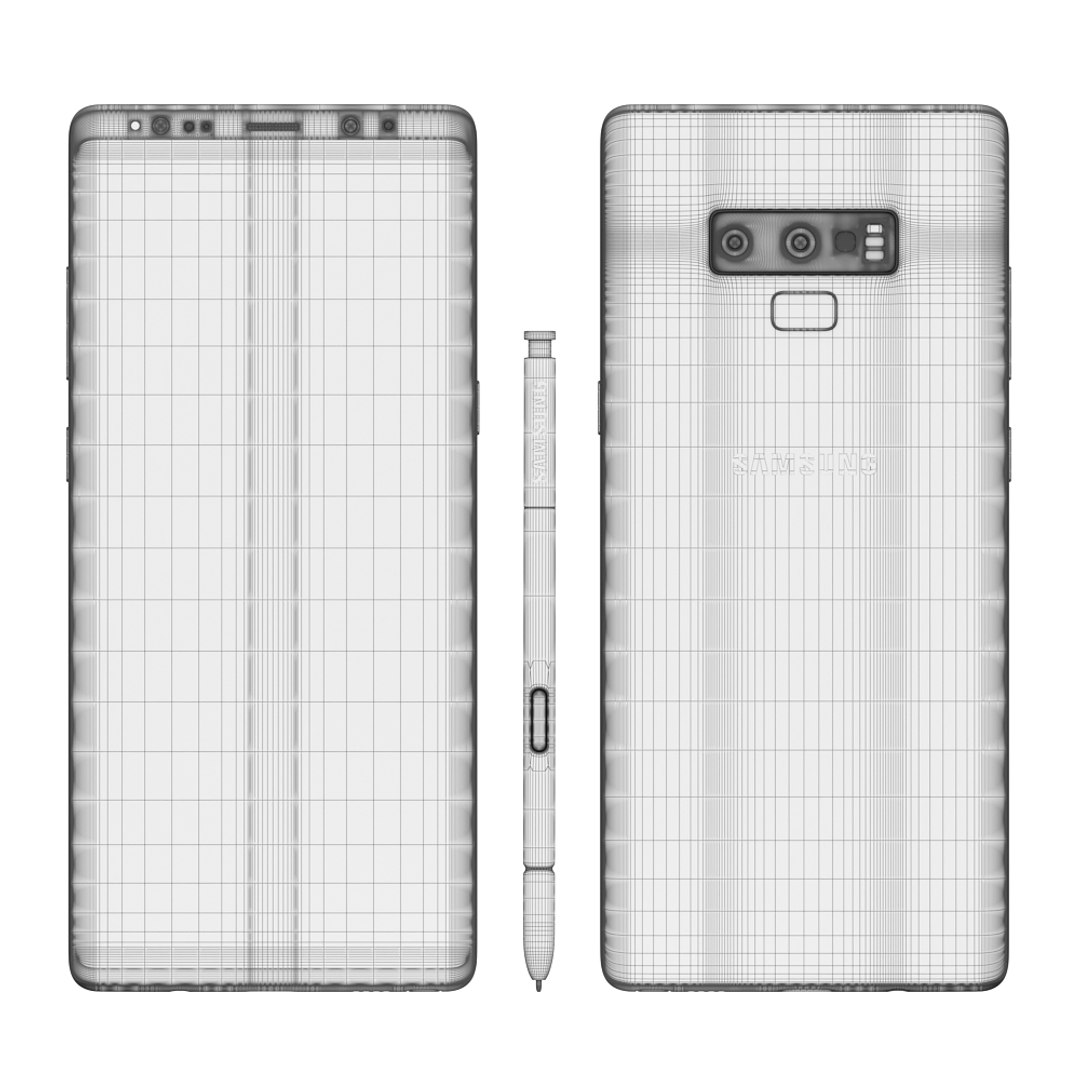 Samsung Galaxy Note 9 3D Model - TurboSquid 1297400