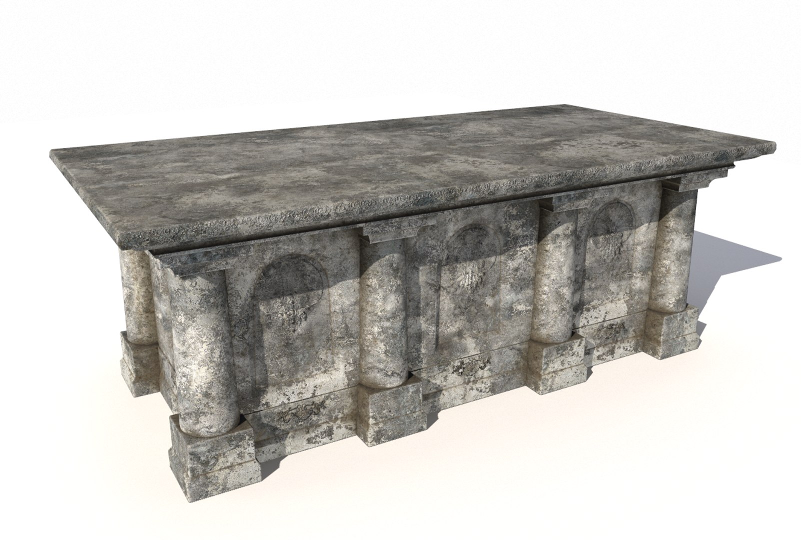 3D Old Stone Altar - TurboSquid 1501959