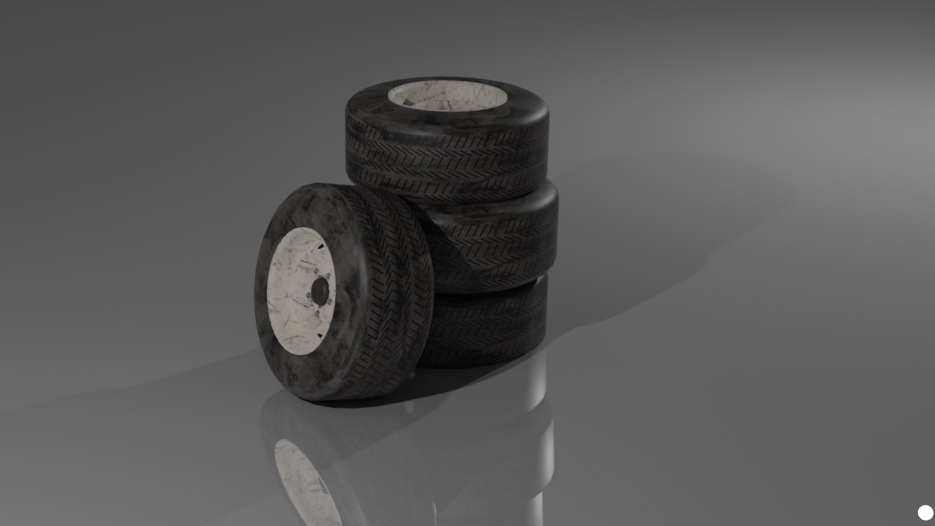 3D Dirty Tire Model - TurboSquid 2118200